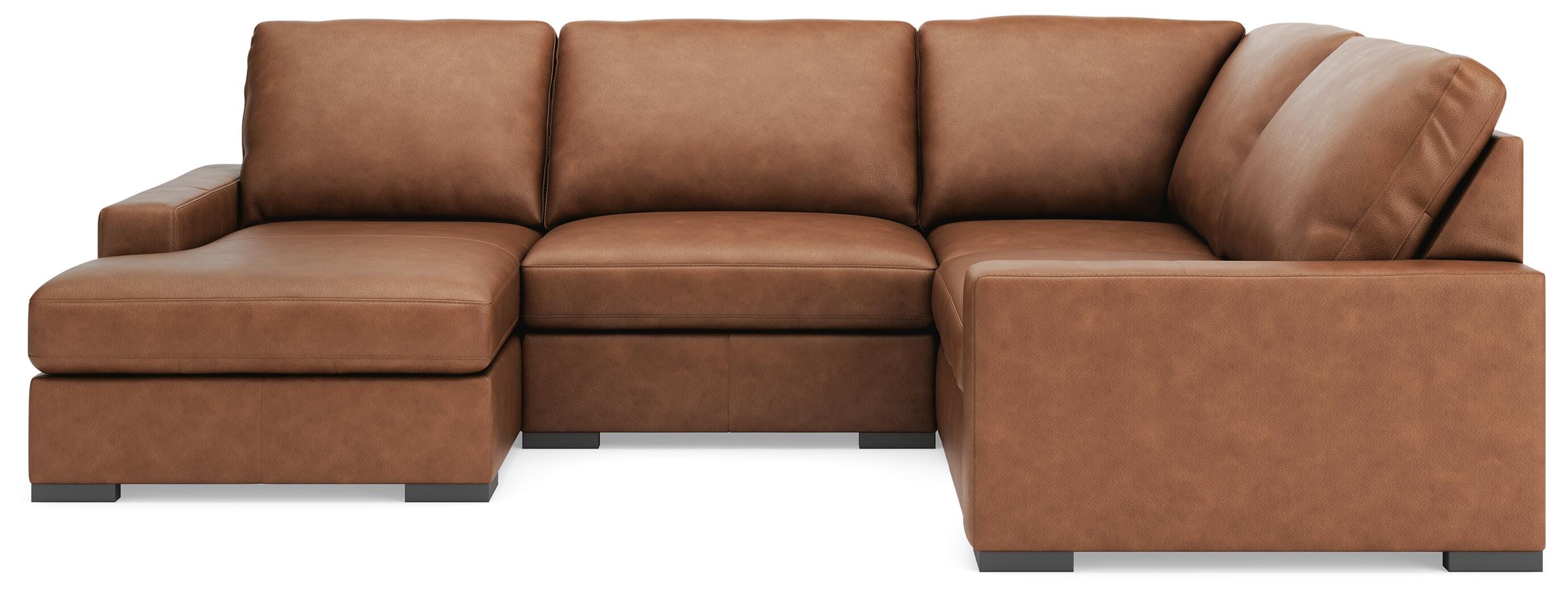 Click here for Ashley Luxe Calden Leather 4-Piece Modular Section... prices