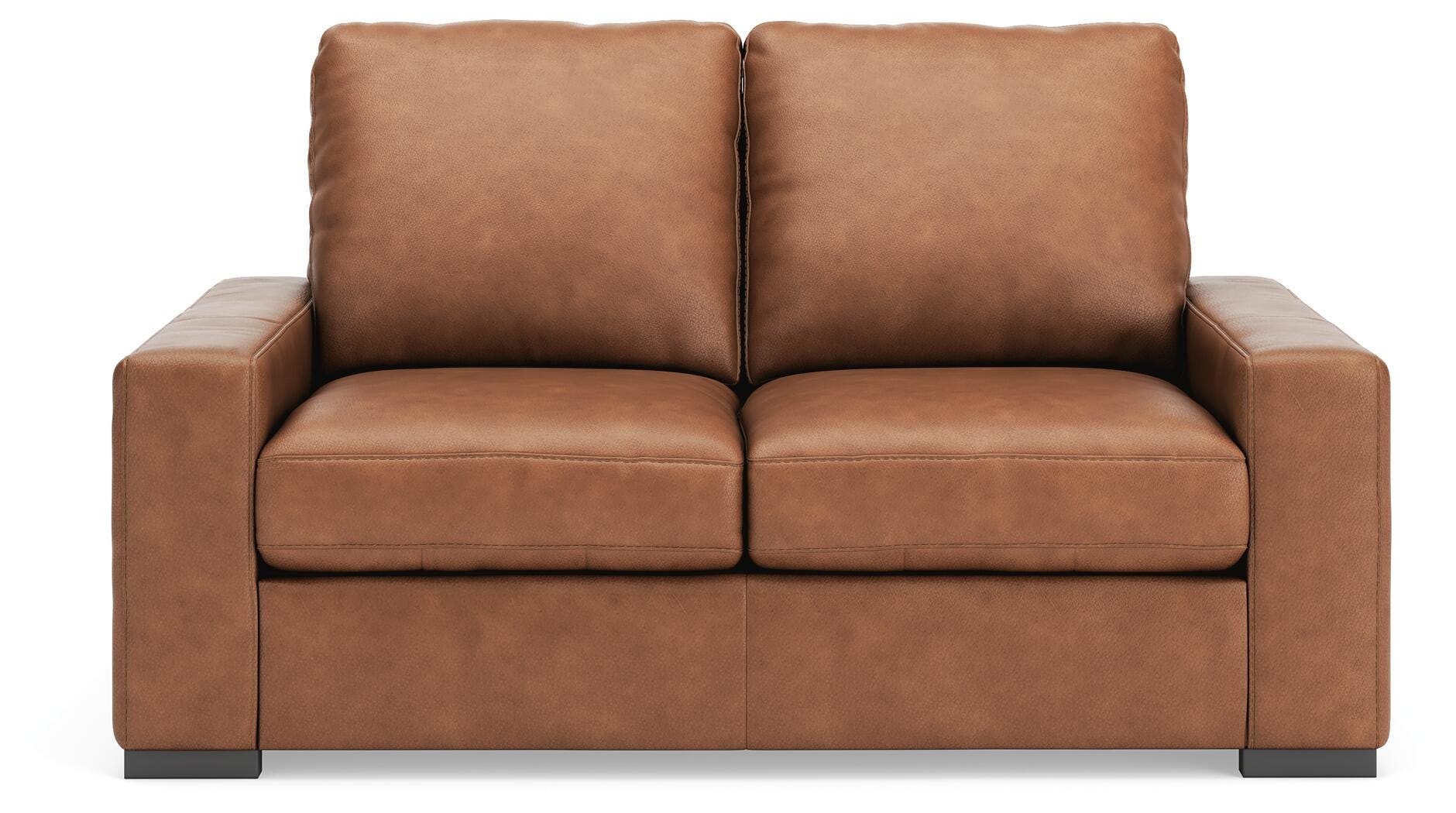 Click here for Ashley Luxe Calden Leather Loveseat Leather  Caram... prices