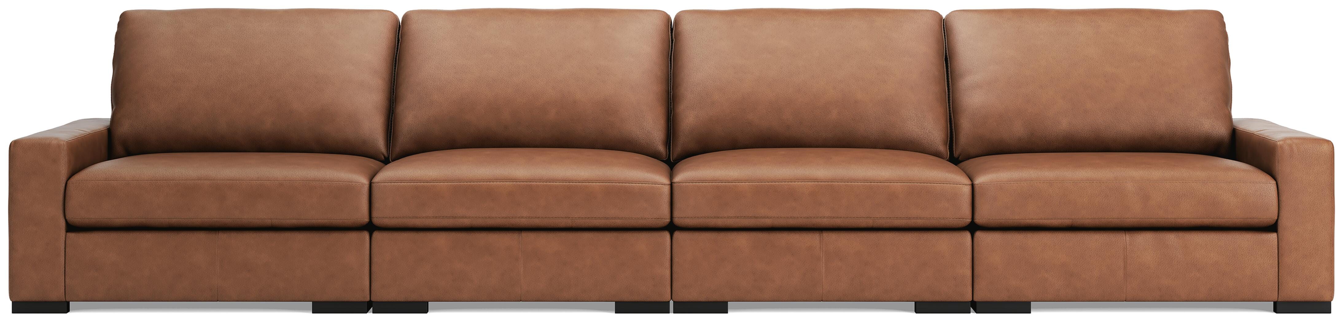 Click here for Ashley Luxe Calden Leather 4-Piece Modular Section... prices