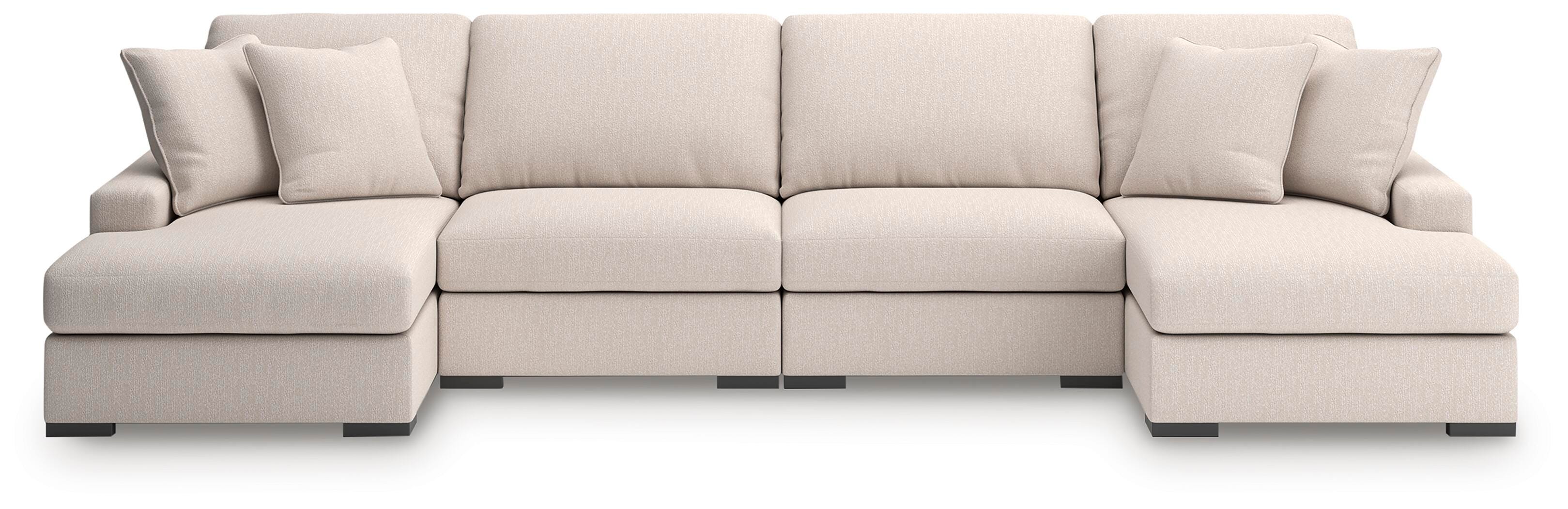 Click here for Ashley Luxe Calden Boucle 4-Piece U-Chaise Section... prices