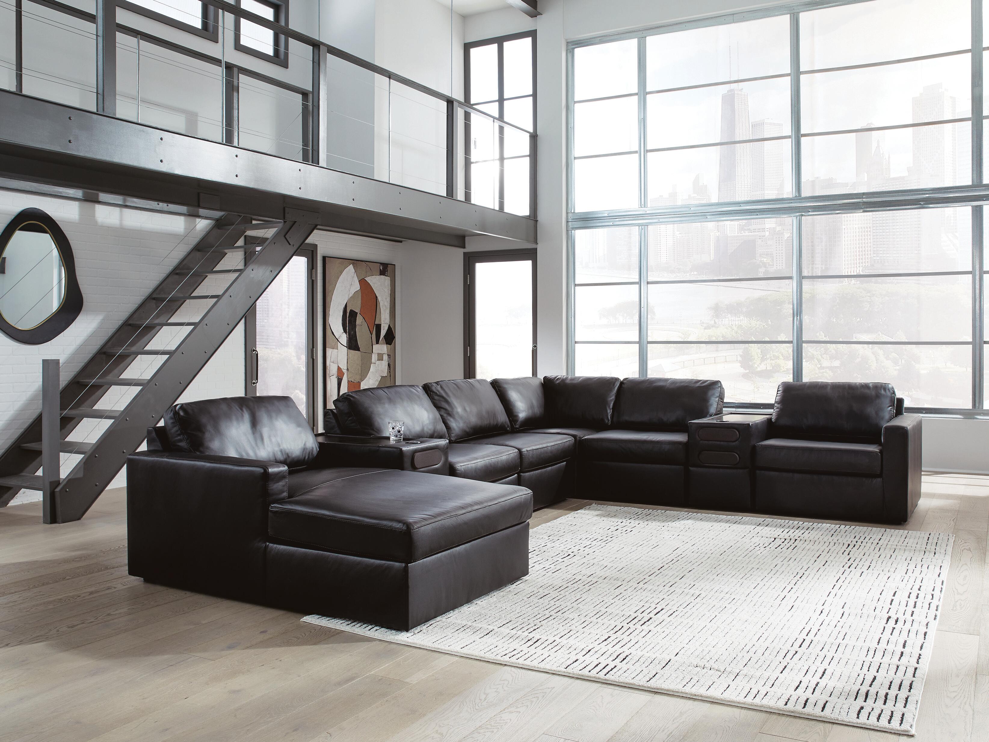 Click here for ModMax II 8-Piece Leather Modular Sectional with C... prices