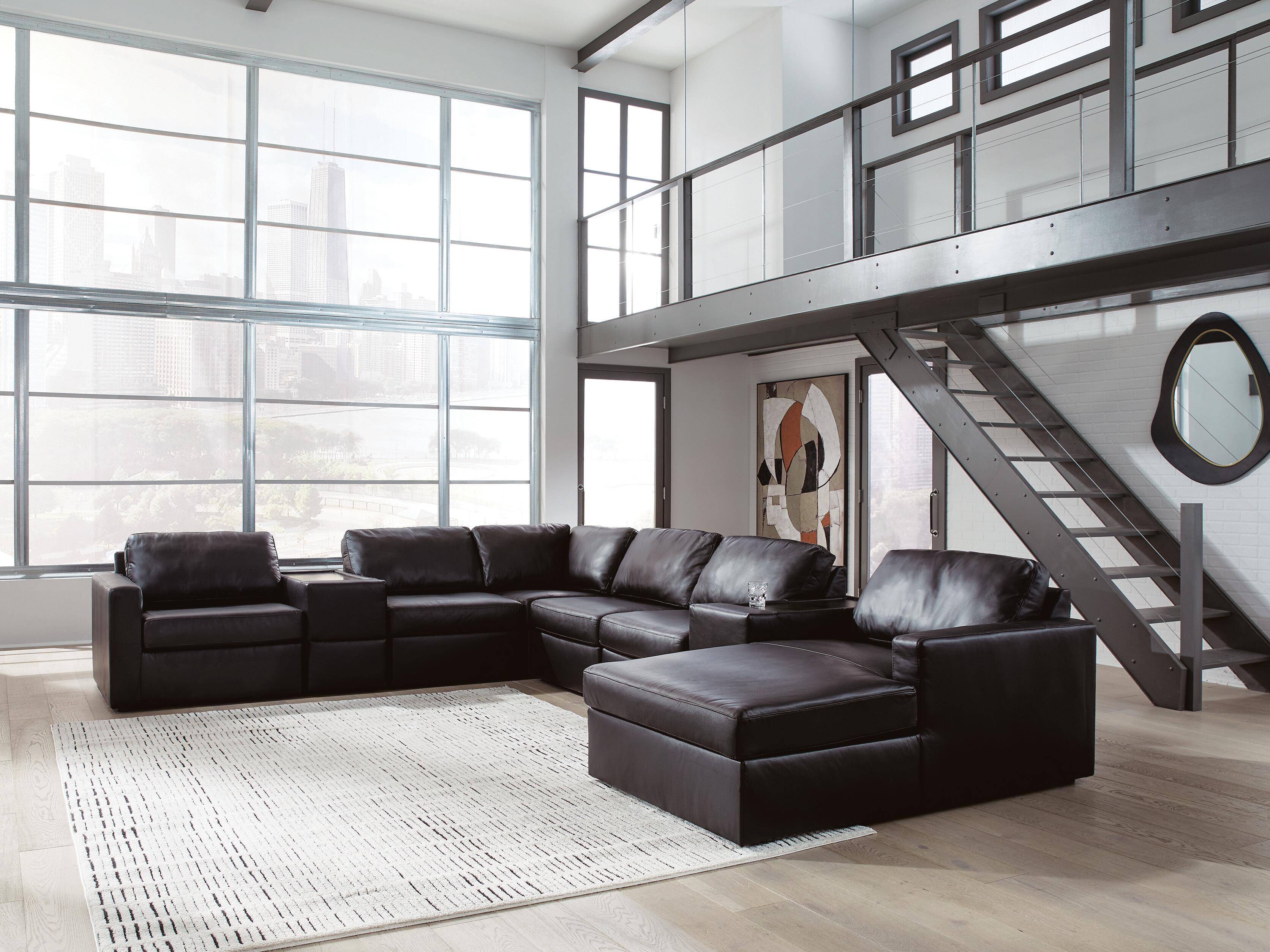 Click here for ModMax II 8-Piece Leather Modular Sectional with C... prices