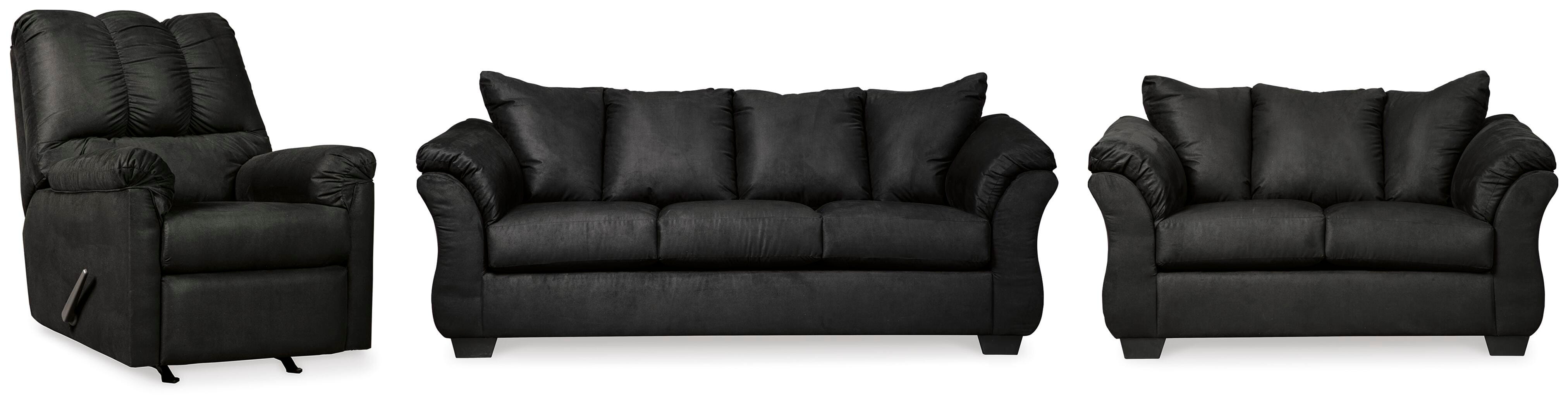 Click here for Darcy Sofa  Loveseat and Recliner  Black prices