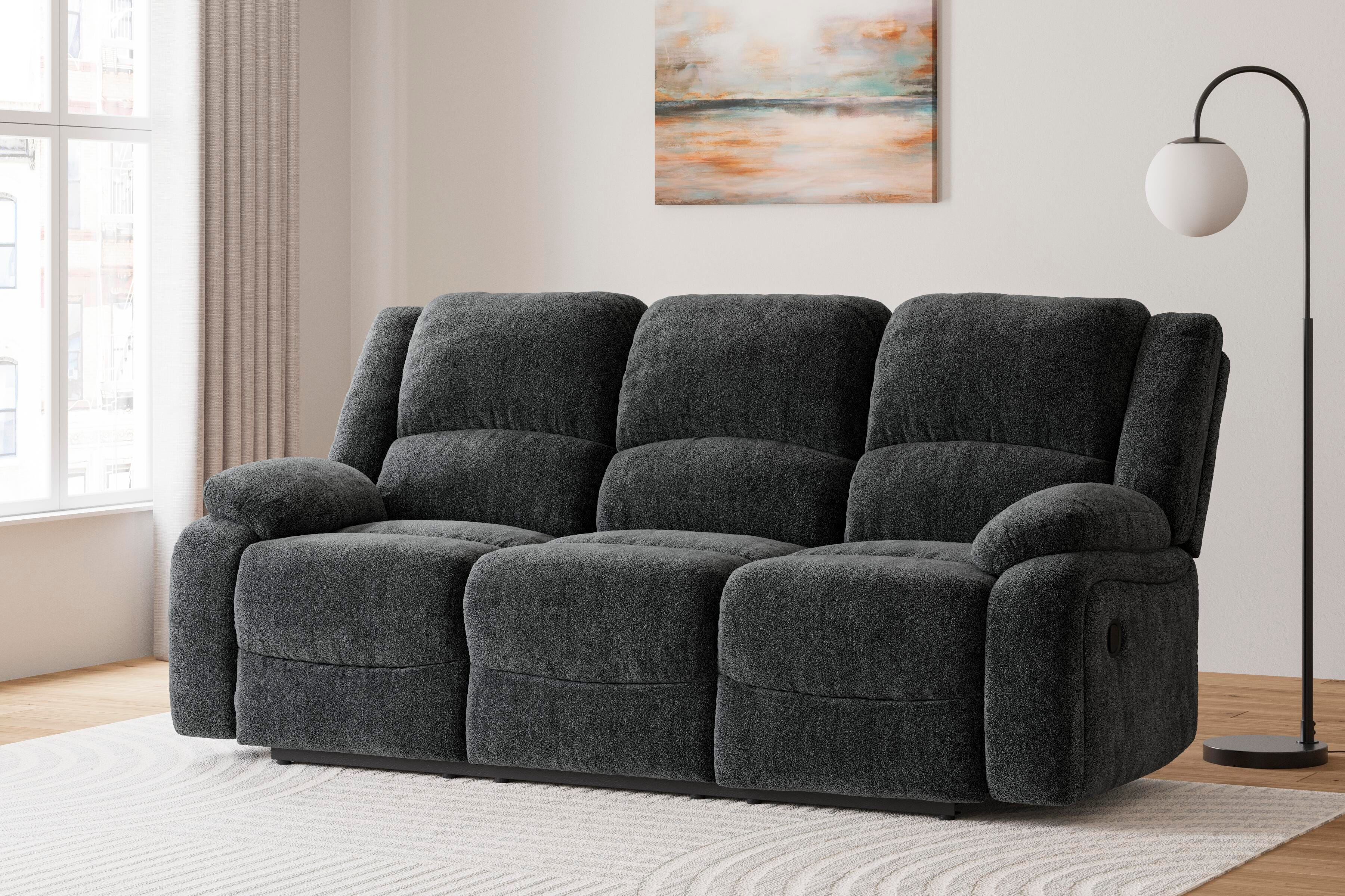 Click here for Draycoll Manual Reclining Sofa  Slate prices