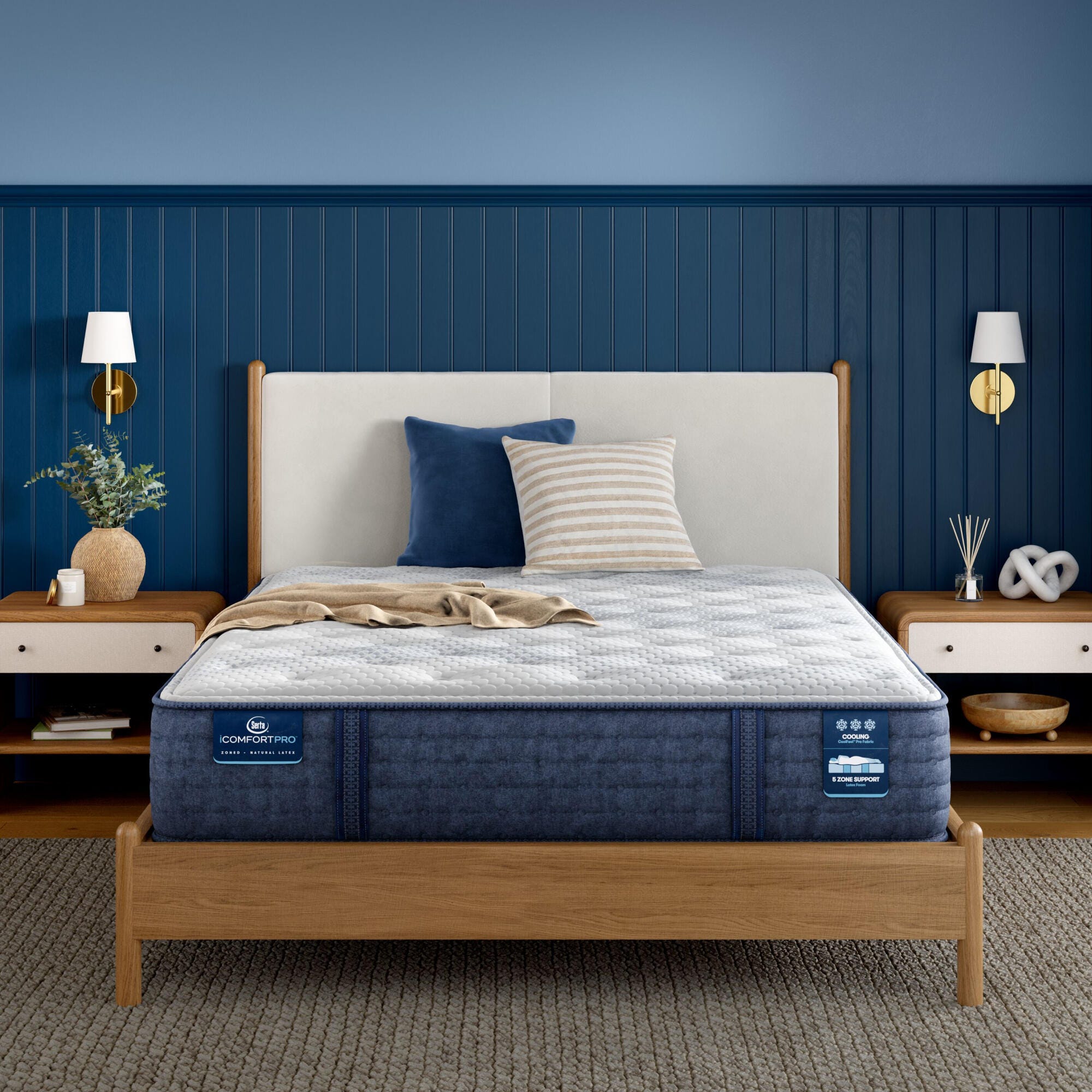 Click here for Serta iComfortPro Ambrose Plush Tight Top 13 in. T... prices