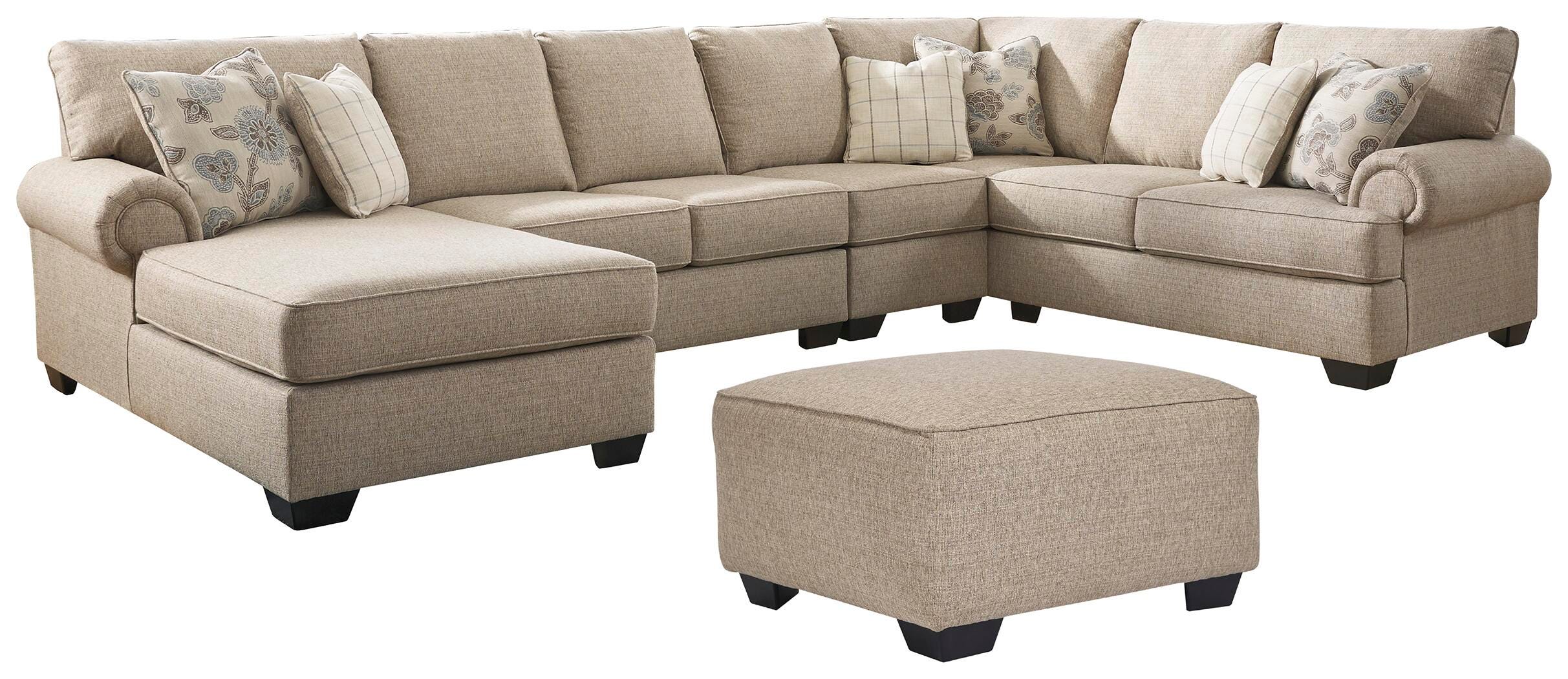 Click here for Baceno 4-Piece Sectional with Ottoman  Hemp prices