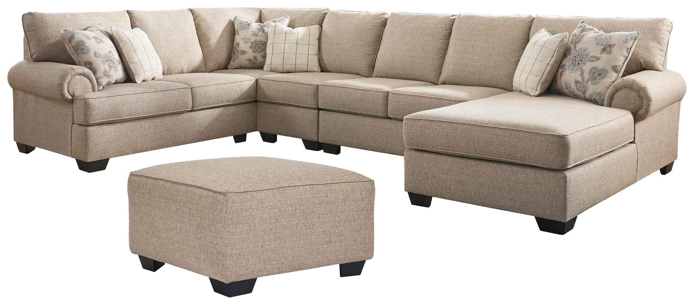 Click here for Baceno 4-Piece Sectional with Ottoman  Hemp prices