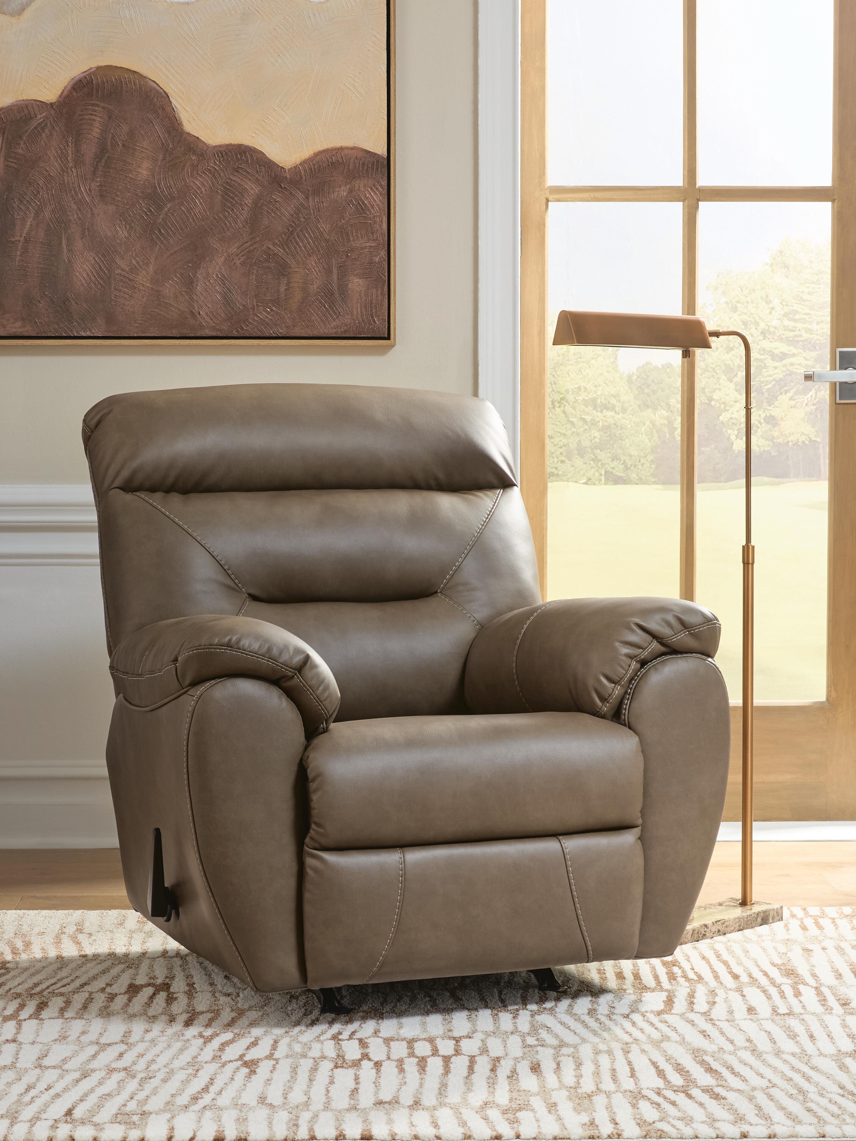 Click here for Pittsman Manual Rocker Recliner  Biscotti prices