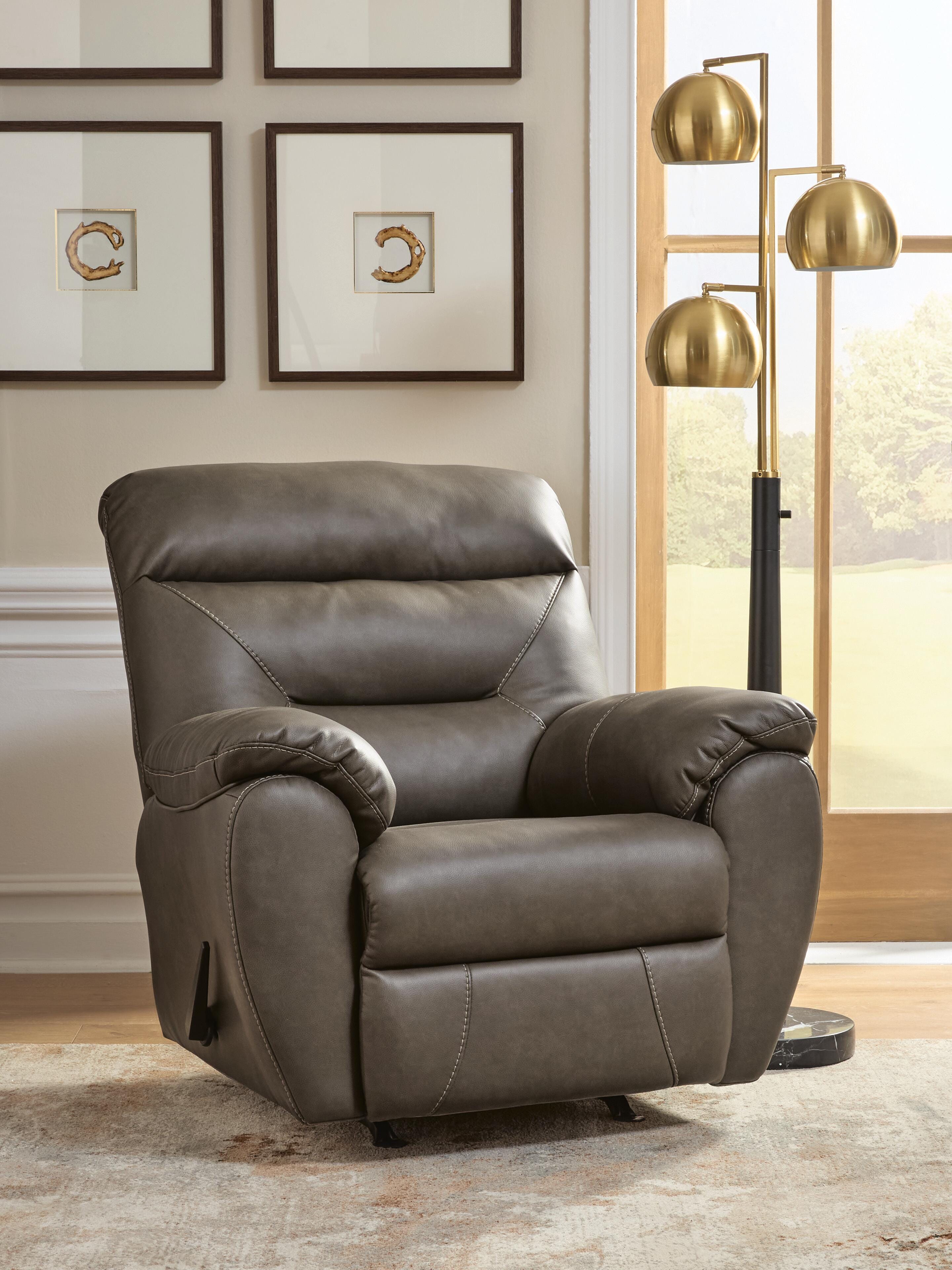 Click here for Pittsman Manual Rocker Recliner  Ash prices