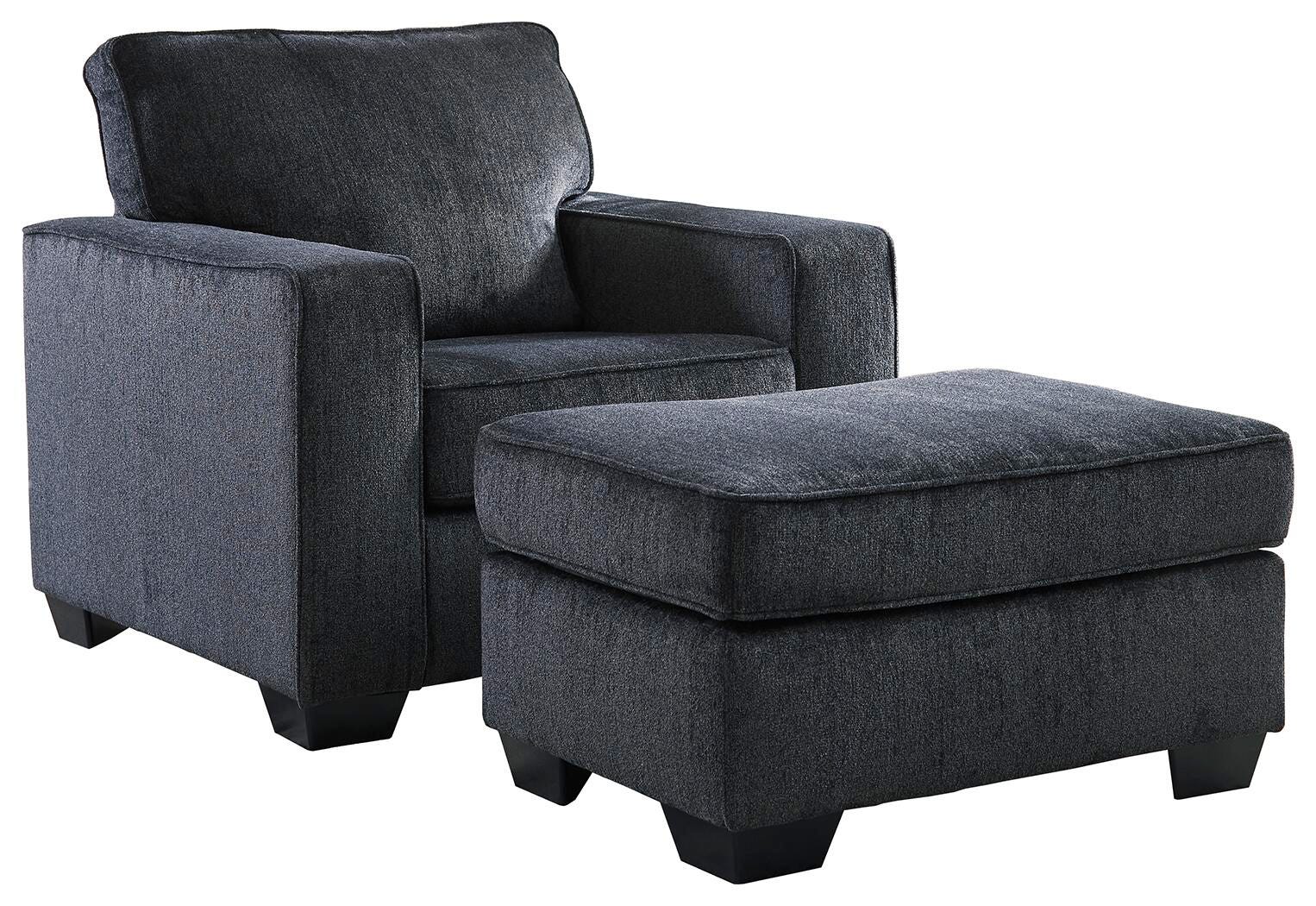 Click here for Altari Chair and Ottoman  Slate prices