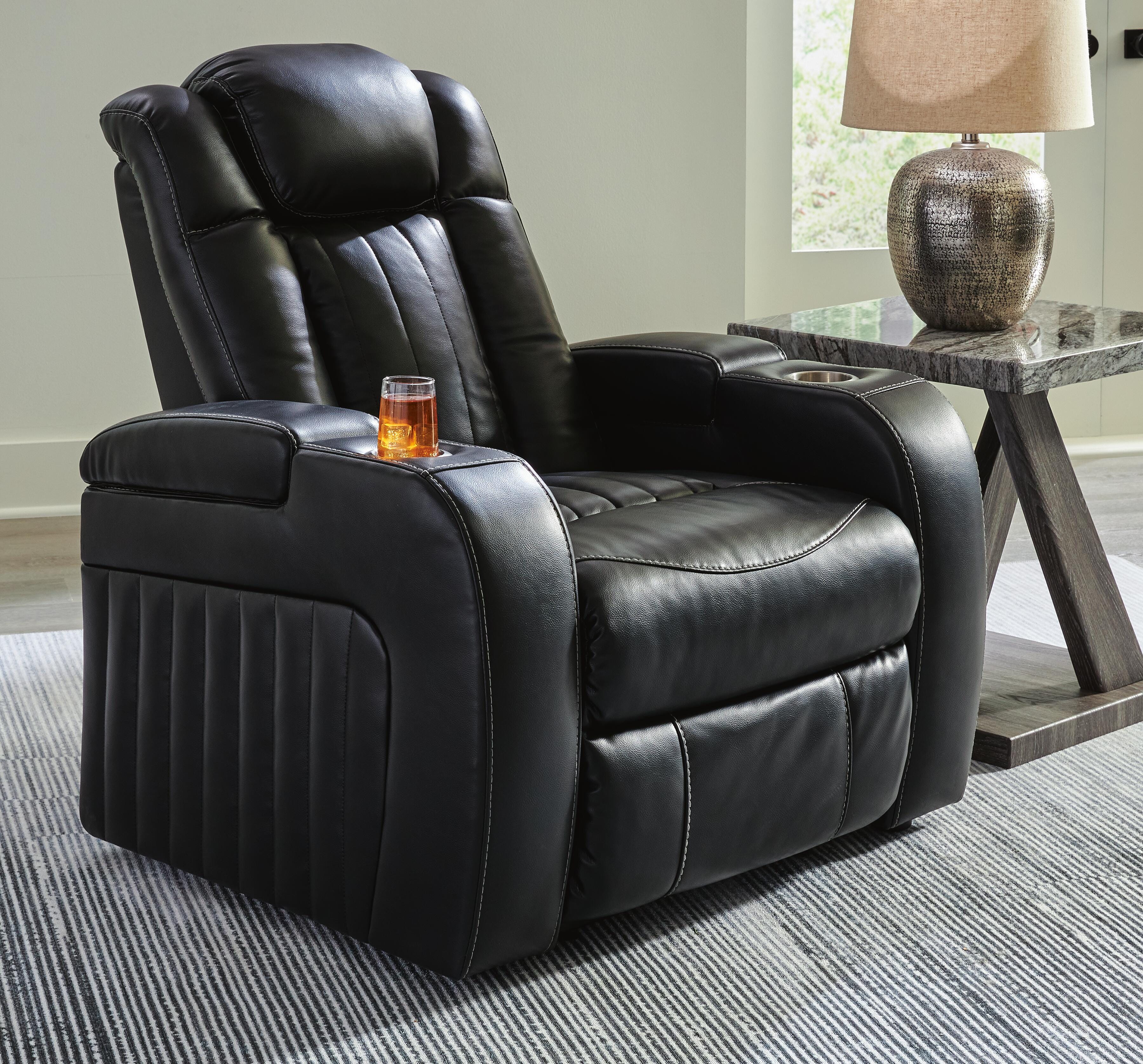 Click here for Caveman Den Dual Power Recliner  Midnight prices