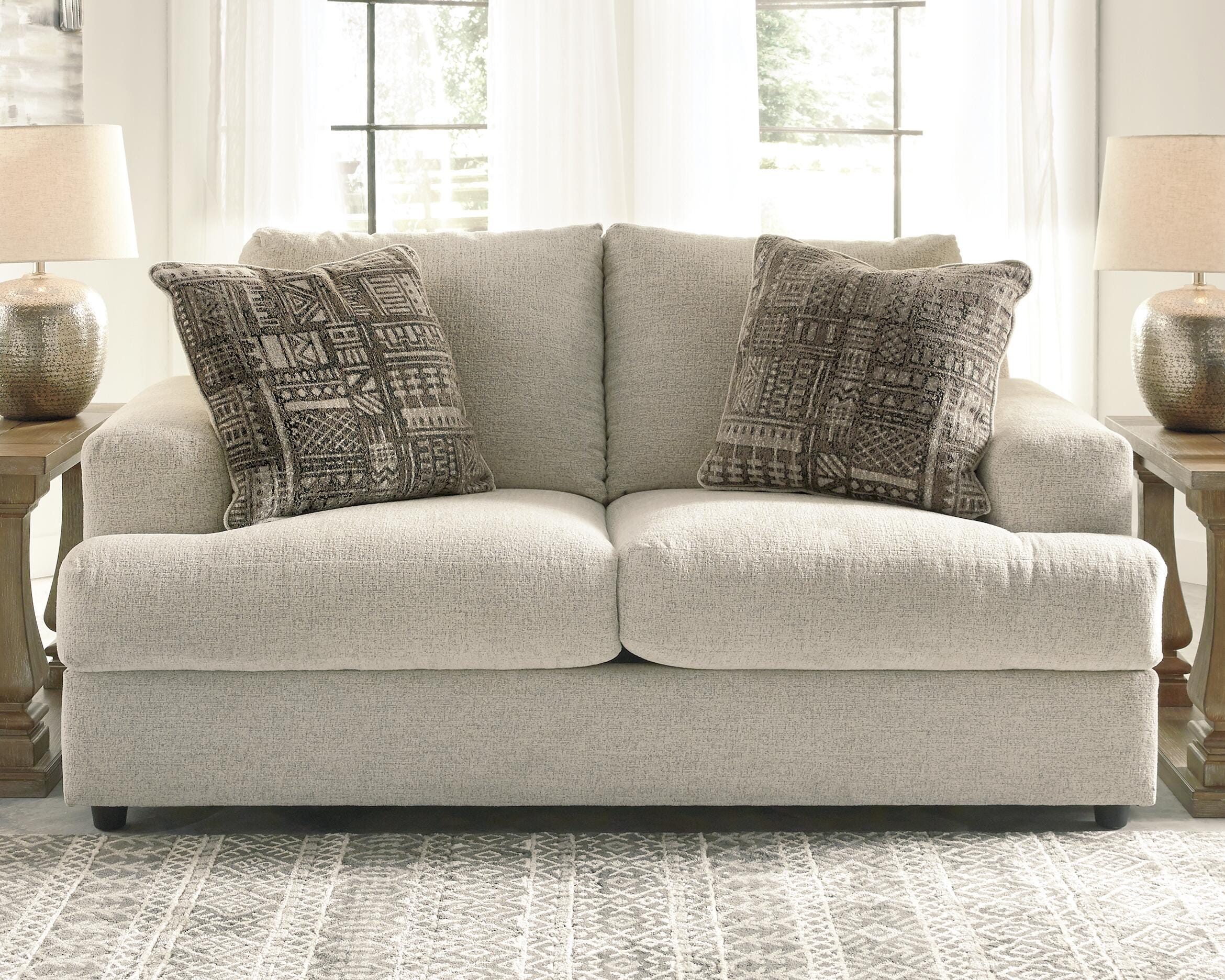 Click here for Soletren Loveseat  Stone prices