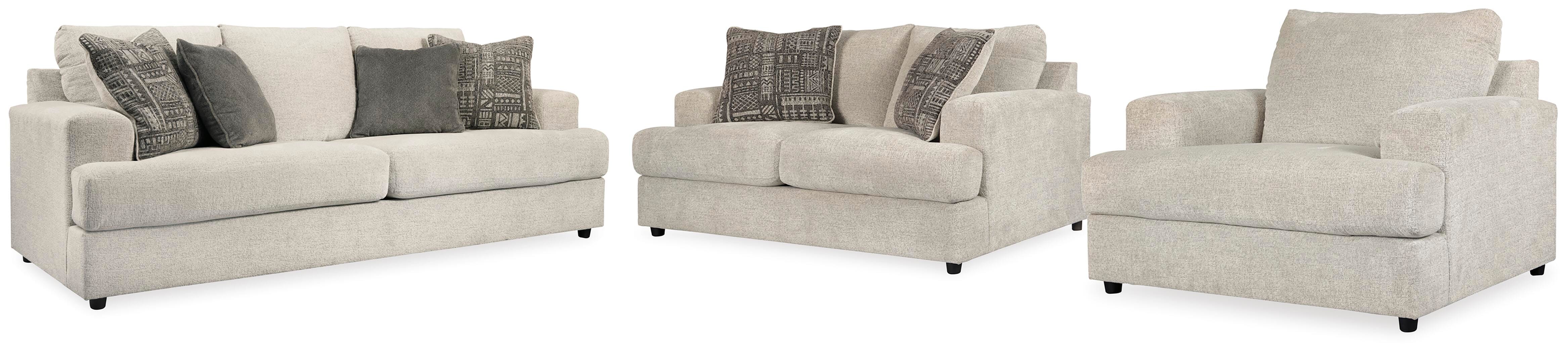 Click here for Soletren Sofa  Loveseat and Chair  Stone prices