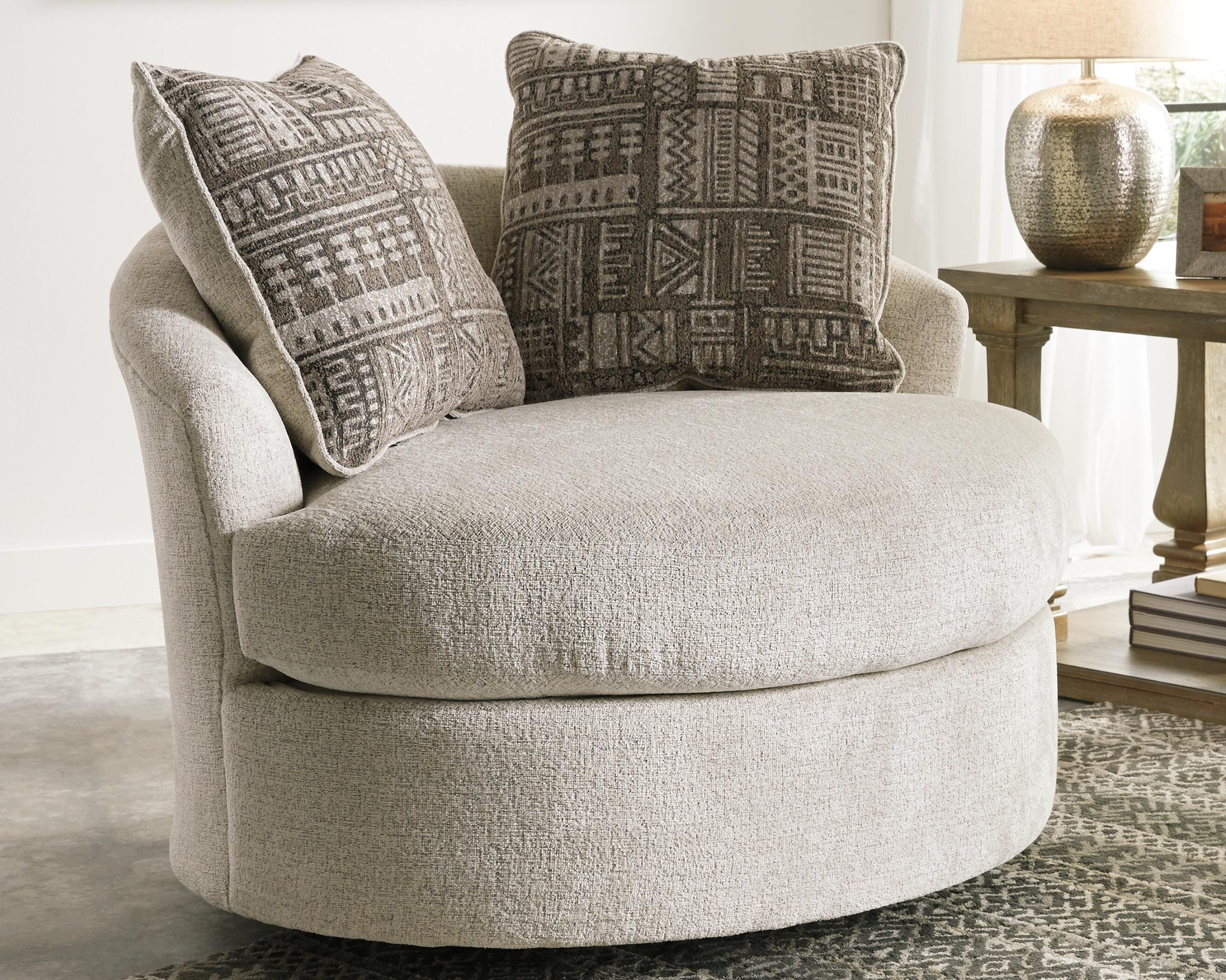 Click here for Soletren Swivel Accent Chair  Stone prices