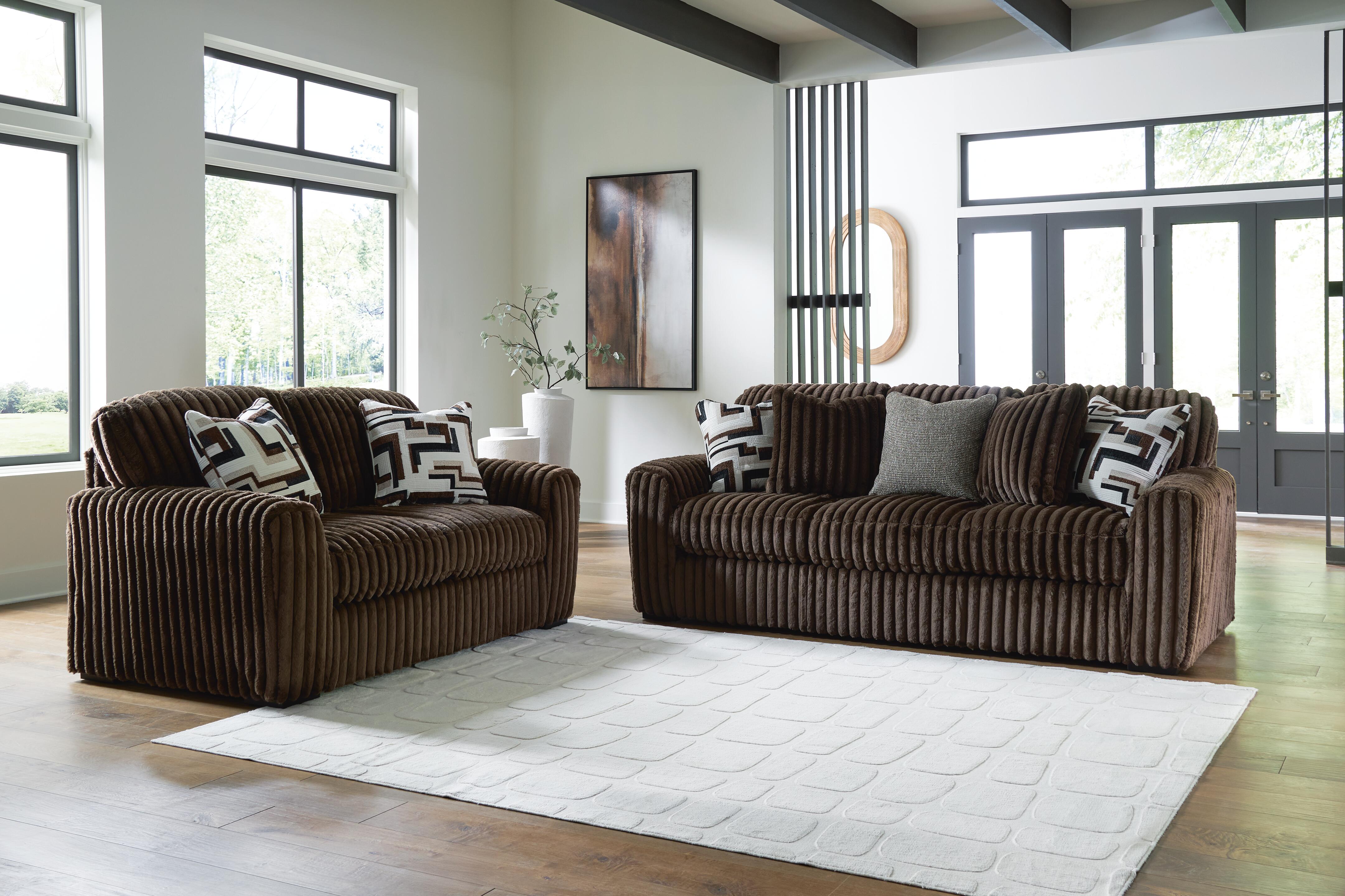 Click here for Midnight-Madness Sofa and Loveseat  Chocolate prices