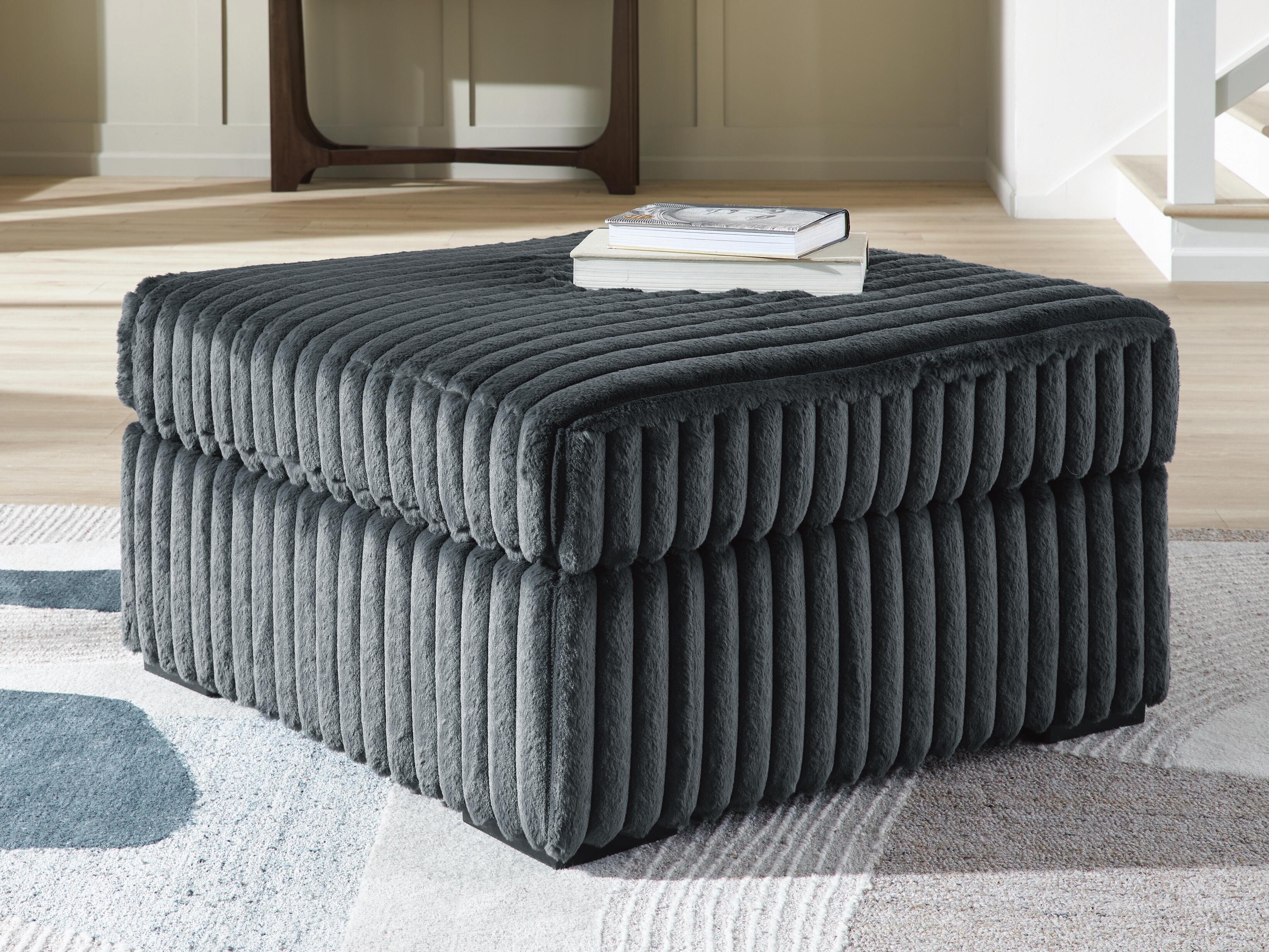 Click here for Midnight-Madness Accent Ottoman  Gunmetal prices
