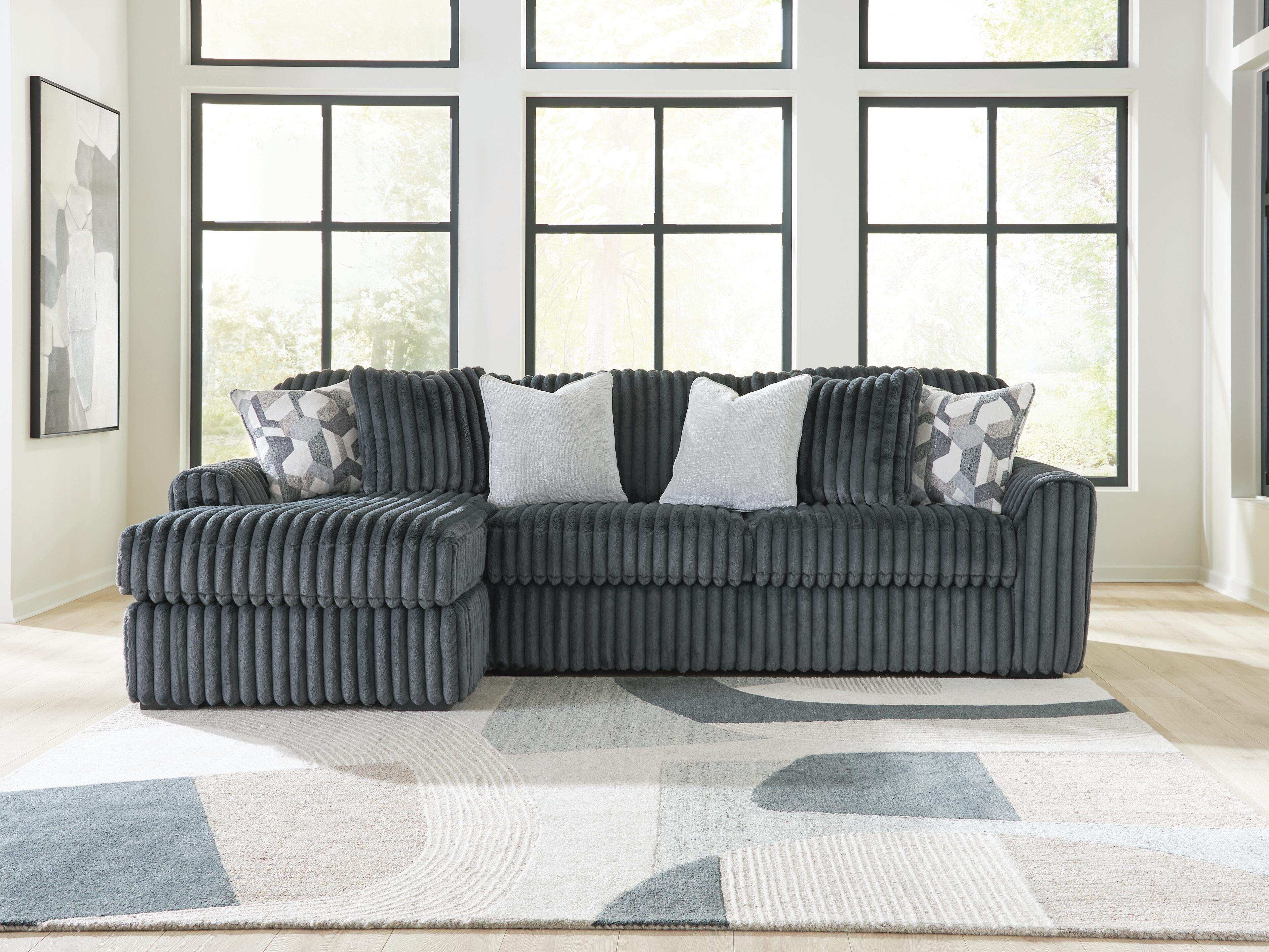Click here for Midnight-Madness 2-Piece Sofa with Chaise  Gunmeta... prices