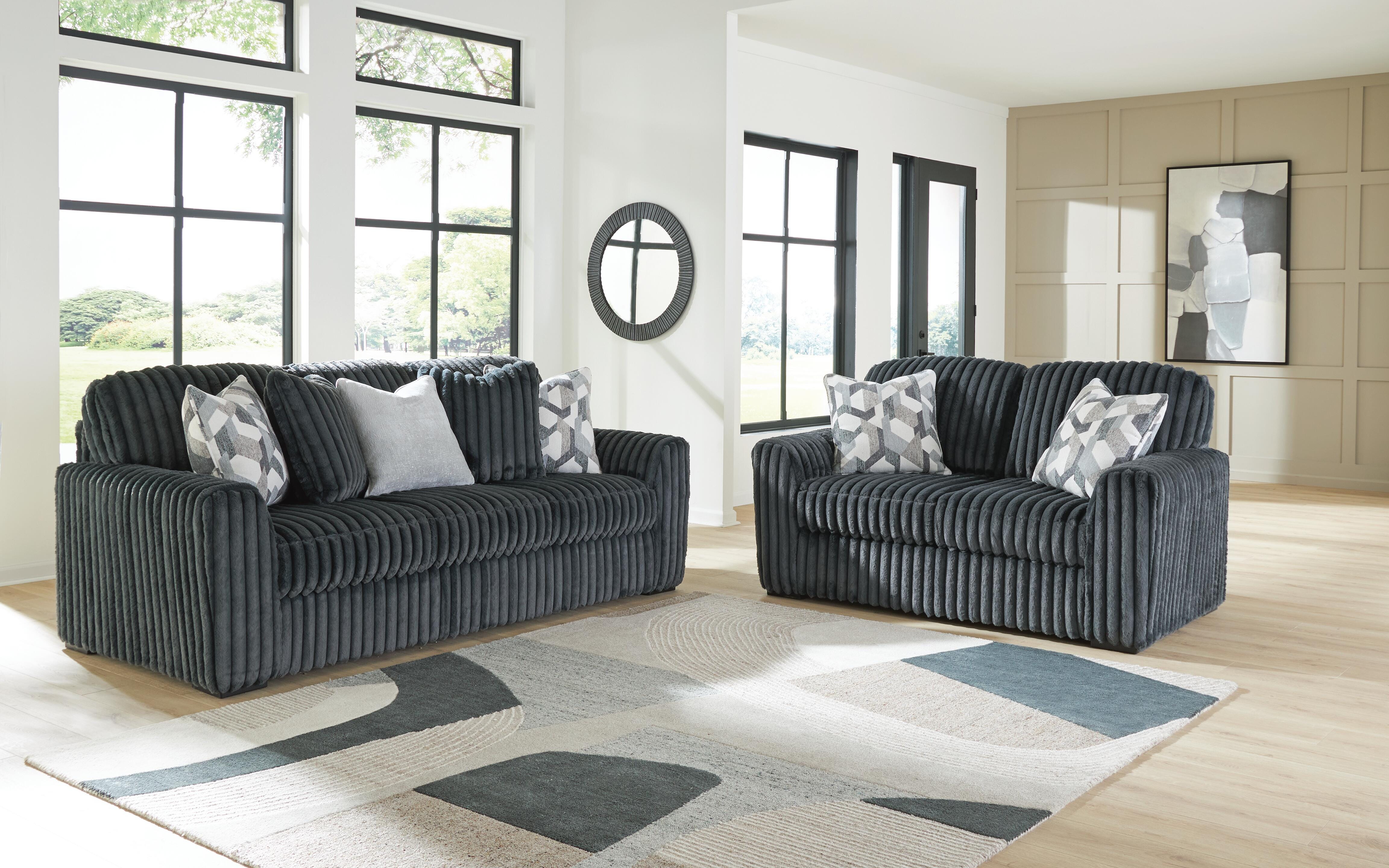 Click here for Midnight-Madness Sofa and Loveseat  Gunmetal prices