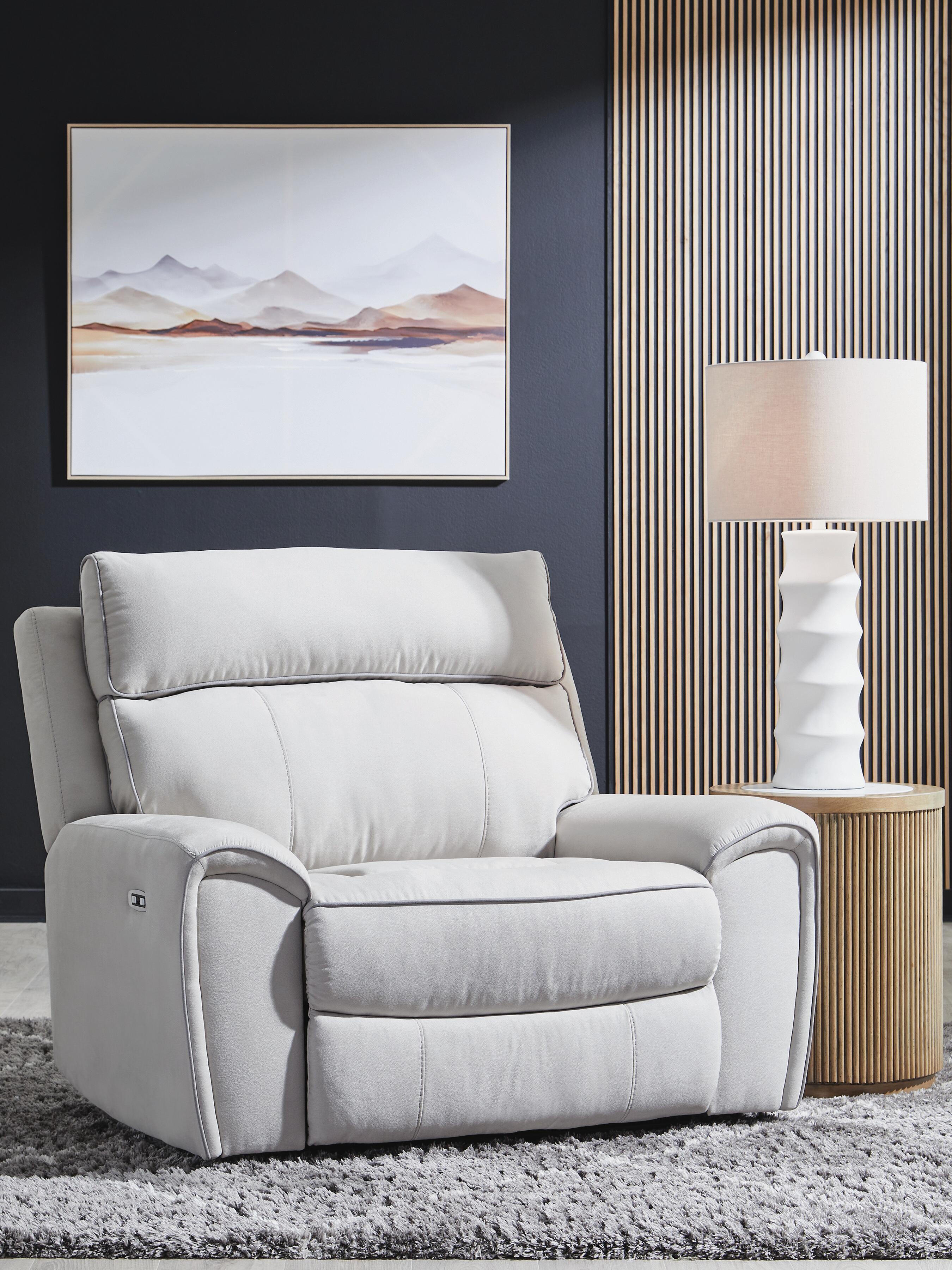 Click here for Grafton Pike Dual Power Recliner  Pearl/Ash prices