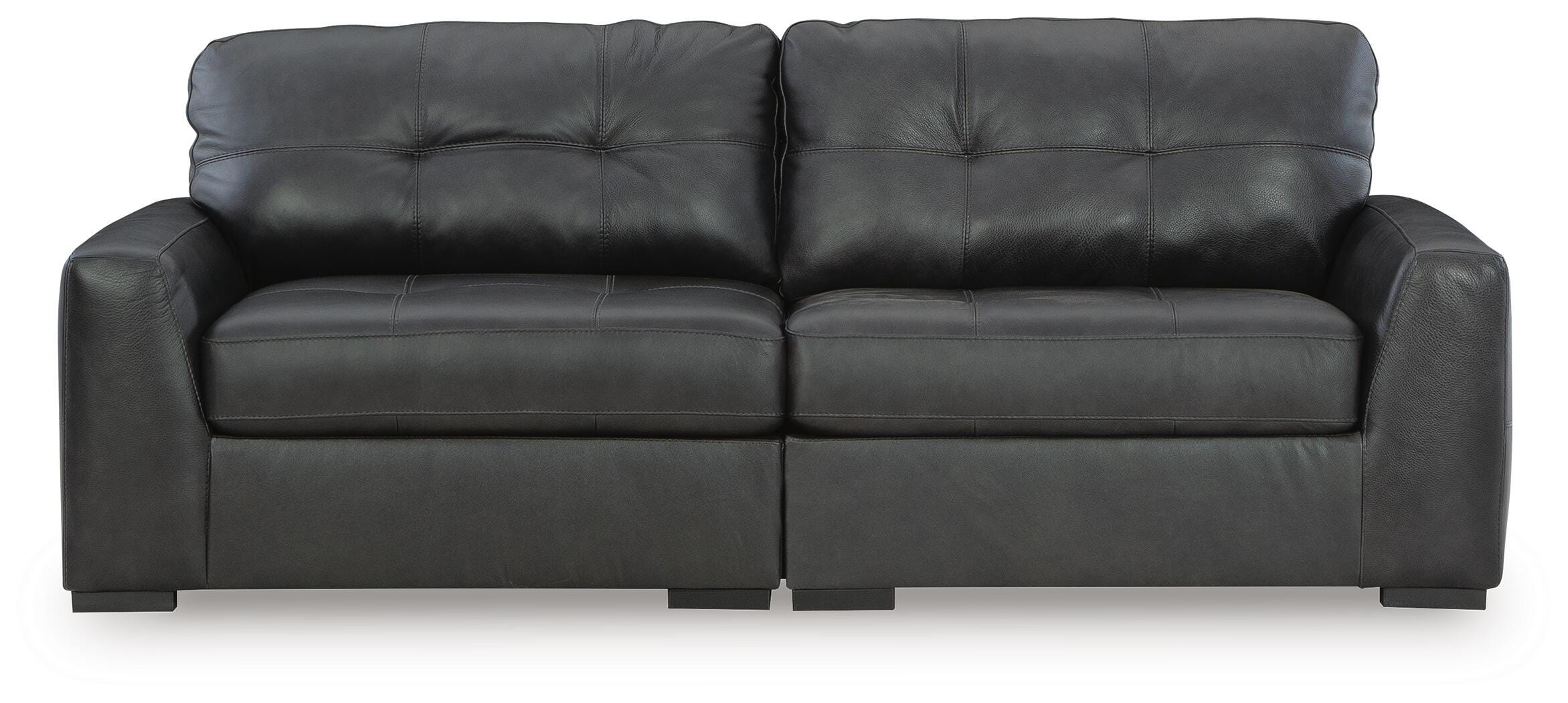 Click here for Brindley Pier 2-Piece Leather Modular Loveseat Lea... prices