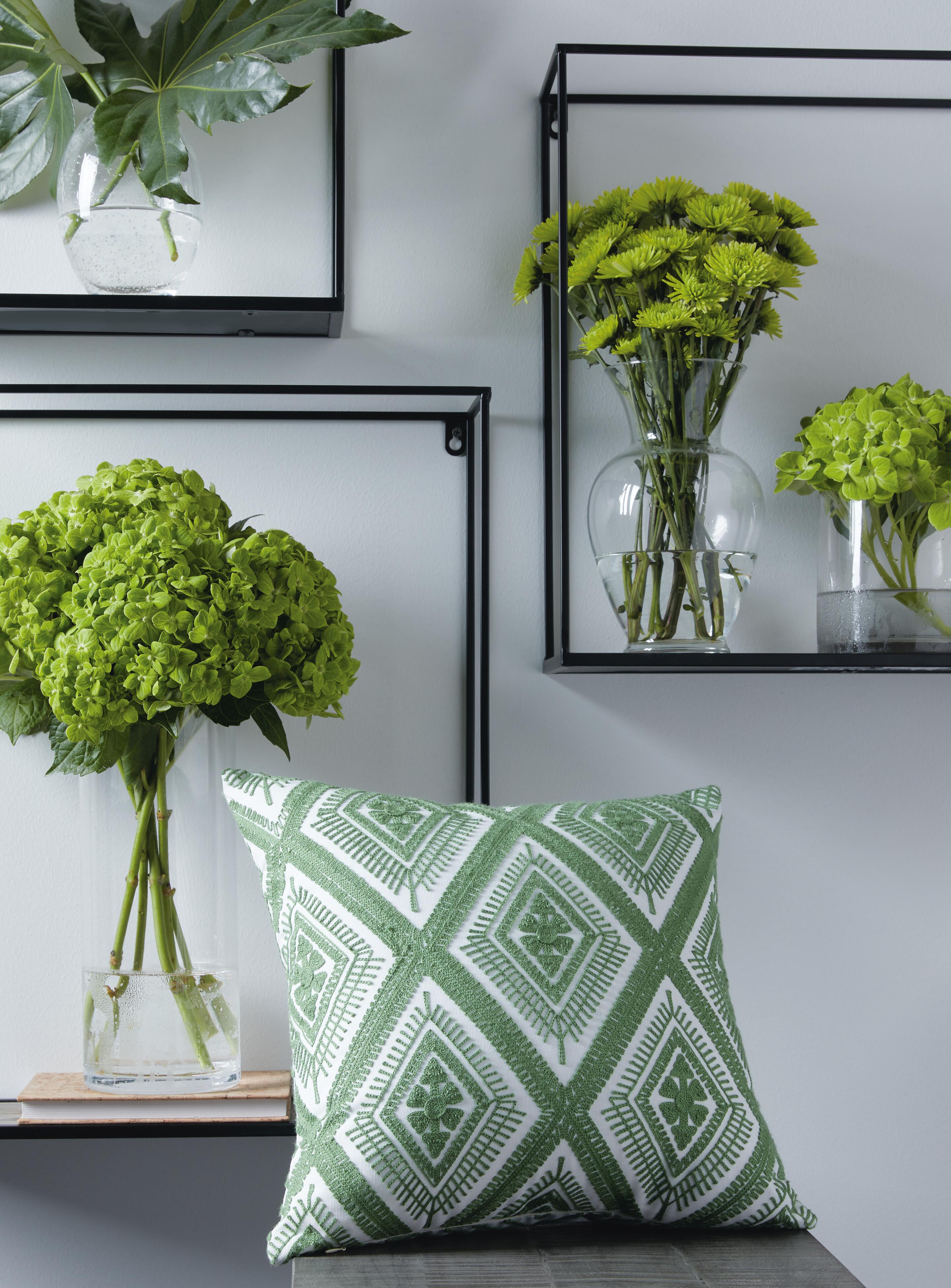 Click here for Bellvale Indoor/Outdoor Pillow  Green/White prices