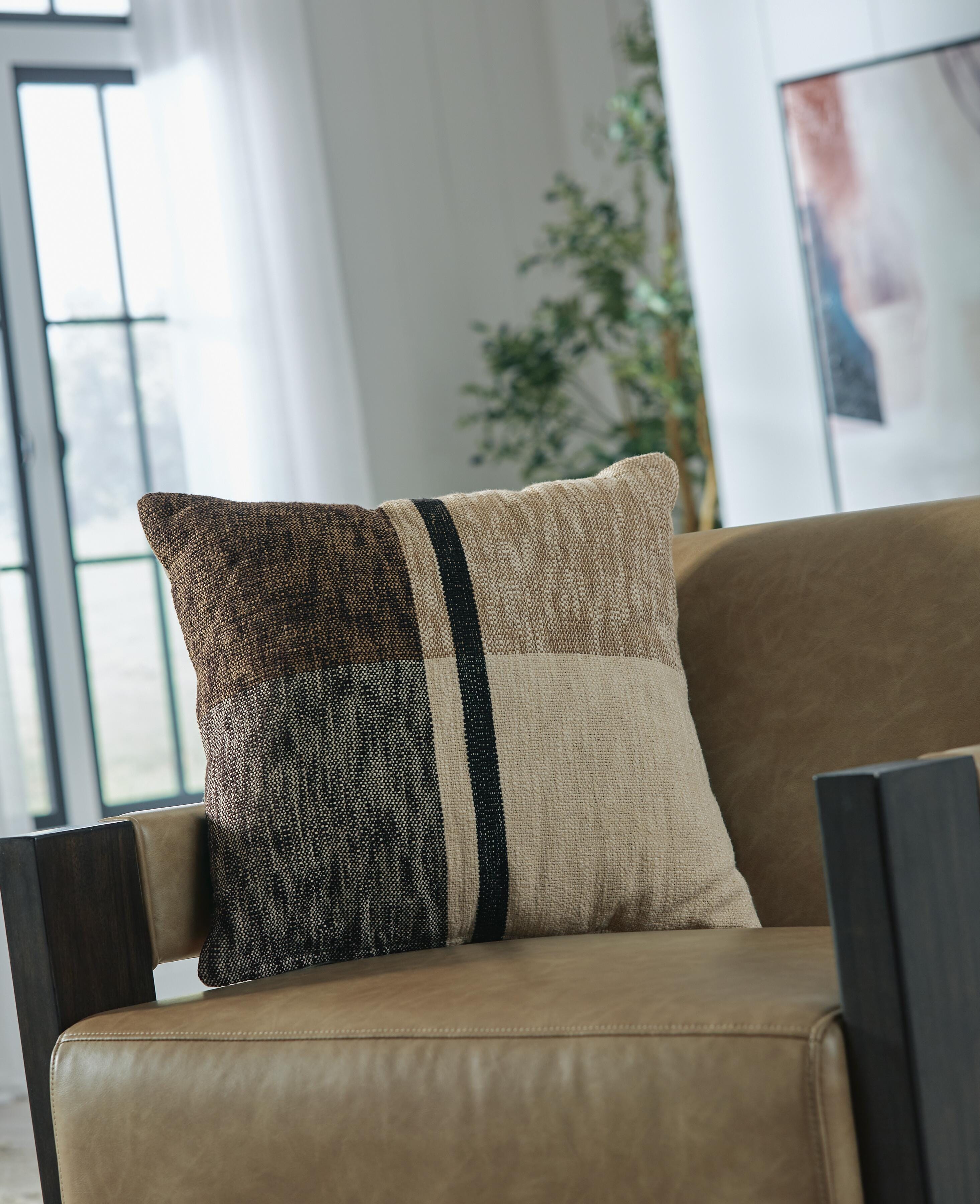 Click here for Adrielton Pillow  Black/Brown/Tan prices