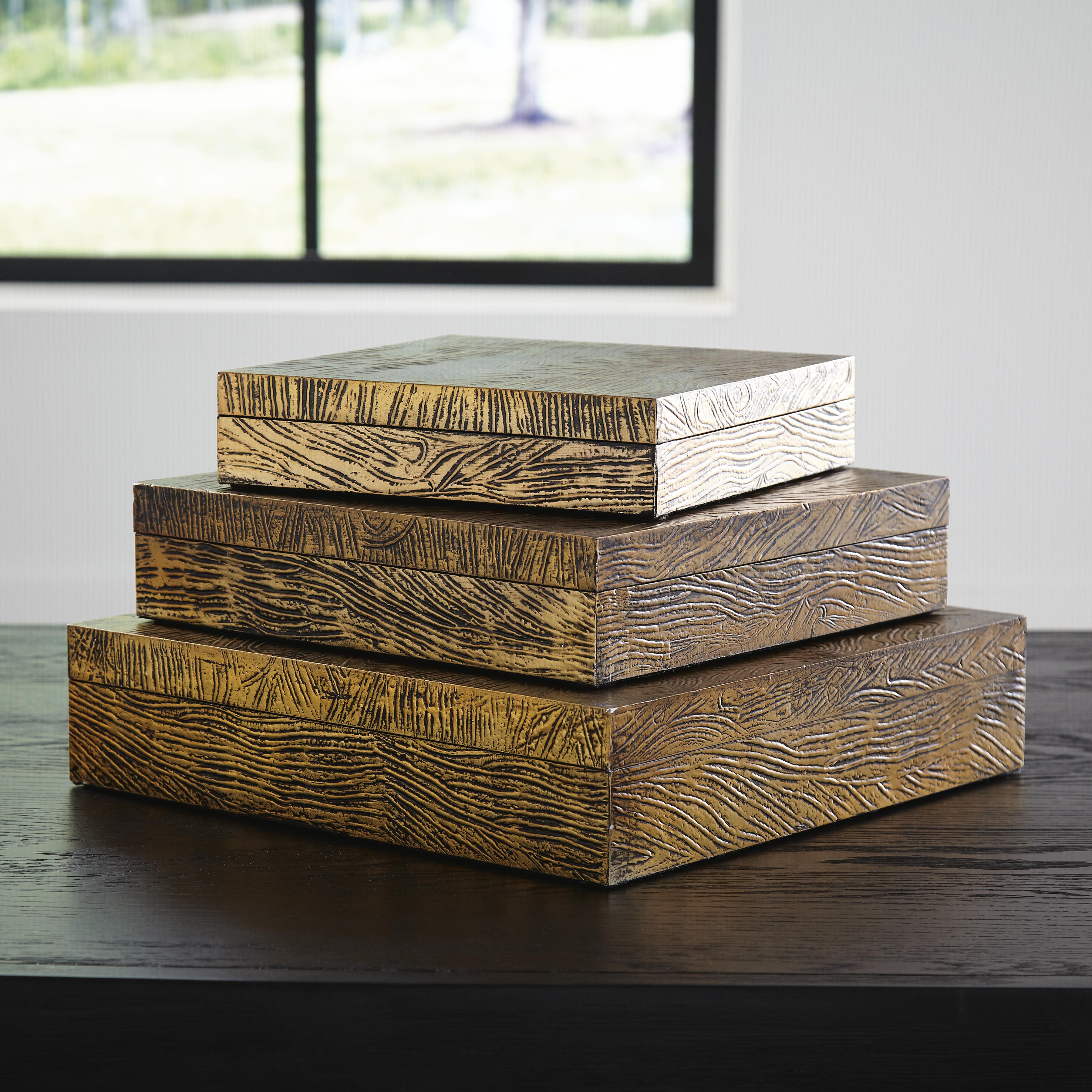 Click here for Keldy Box (Set of 3)  Antique Brass Finish prices