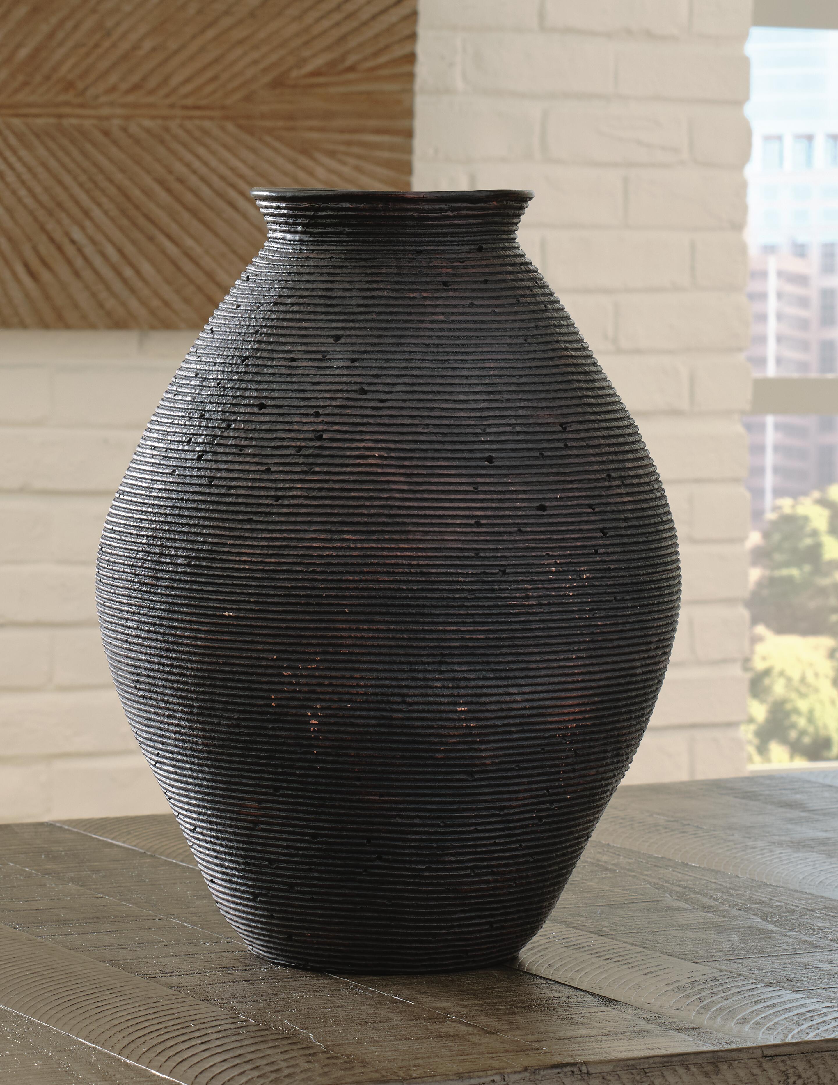 Click here for Hannela Polyresin Vase  Antique Brown prices