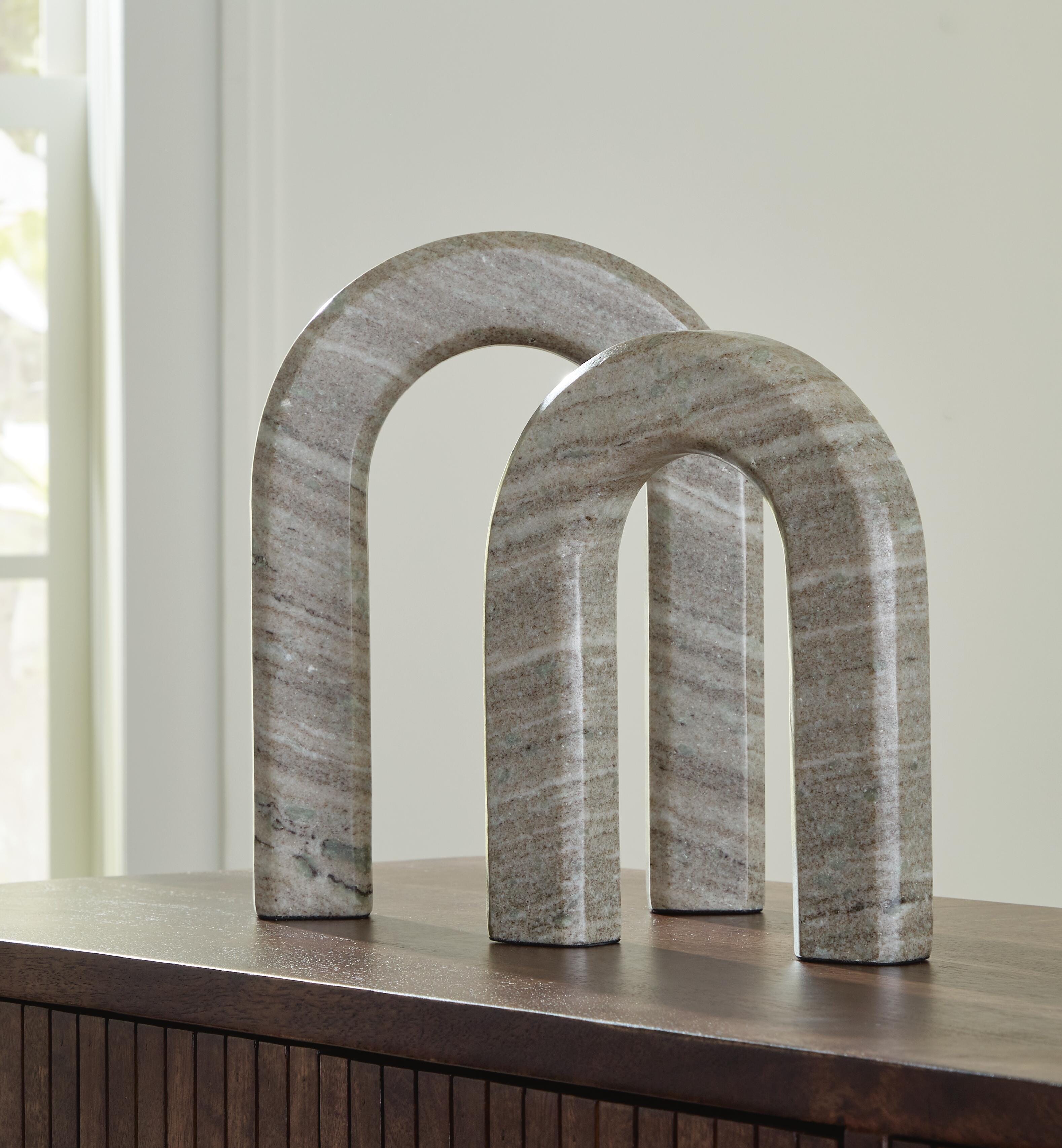 Click here for Keithton Marble Sculpture Set (Set of 2)   Taupe prices