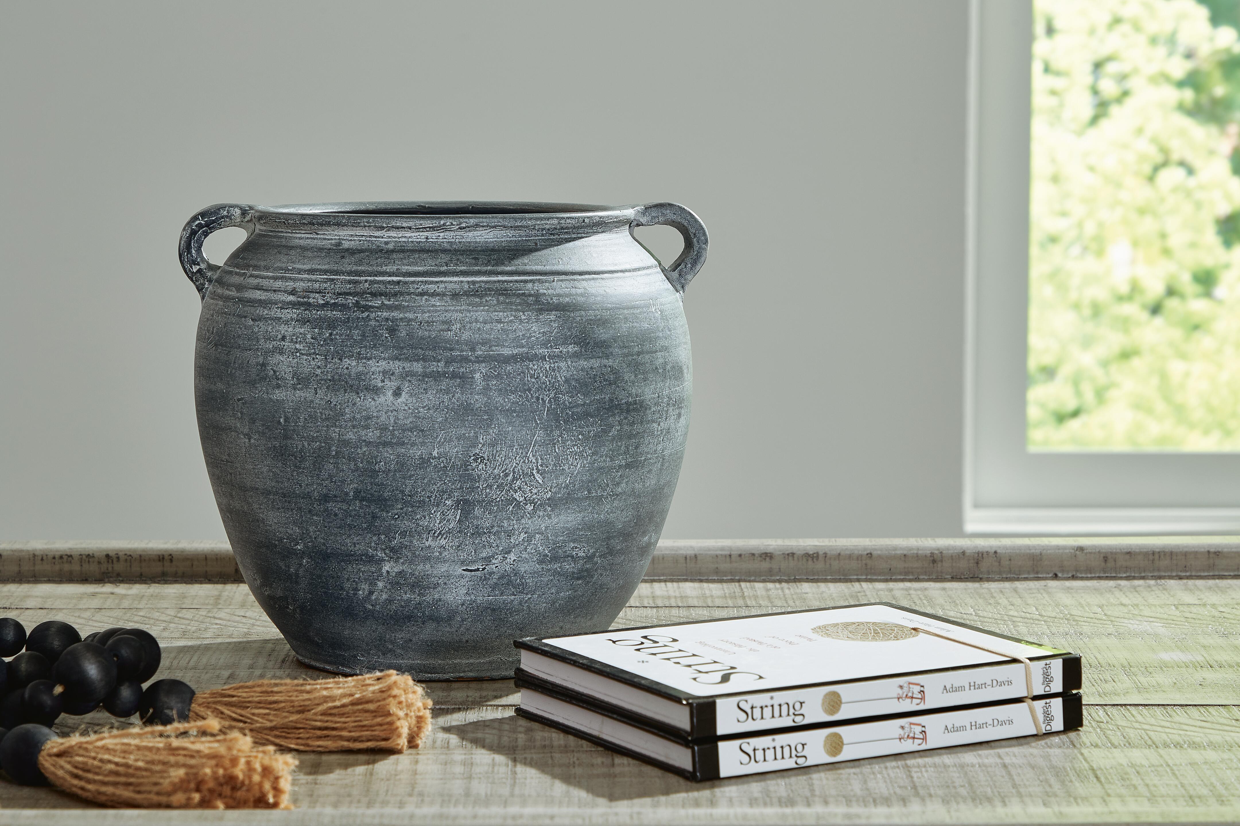 Click here for Meadie Terracotta Small Vase  Distressed Blue prices