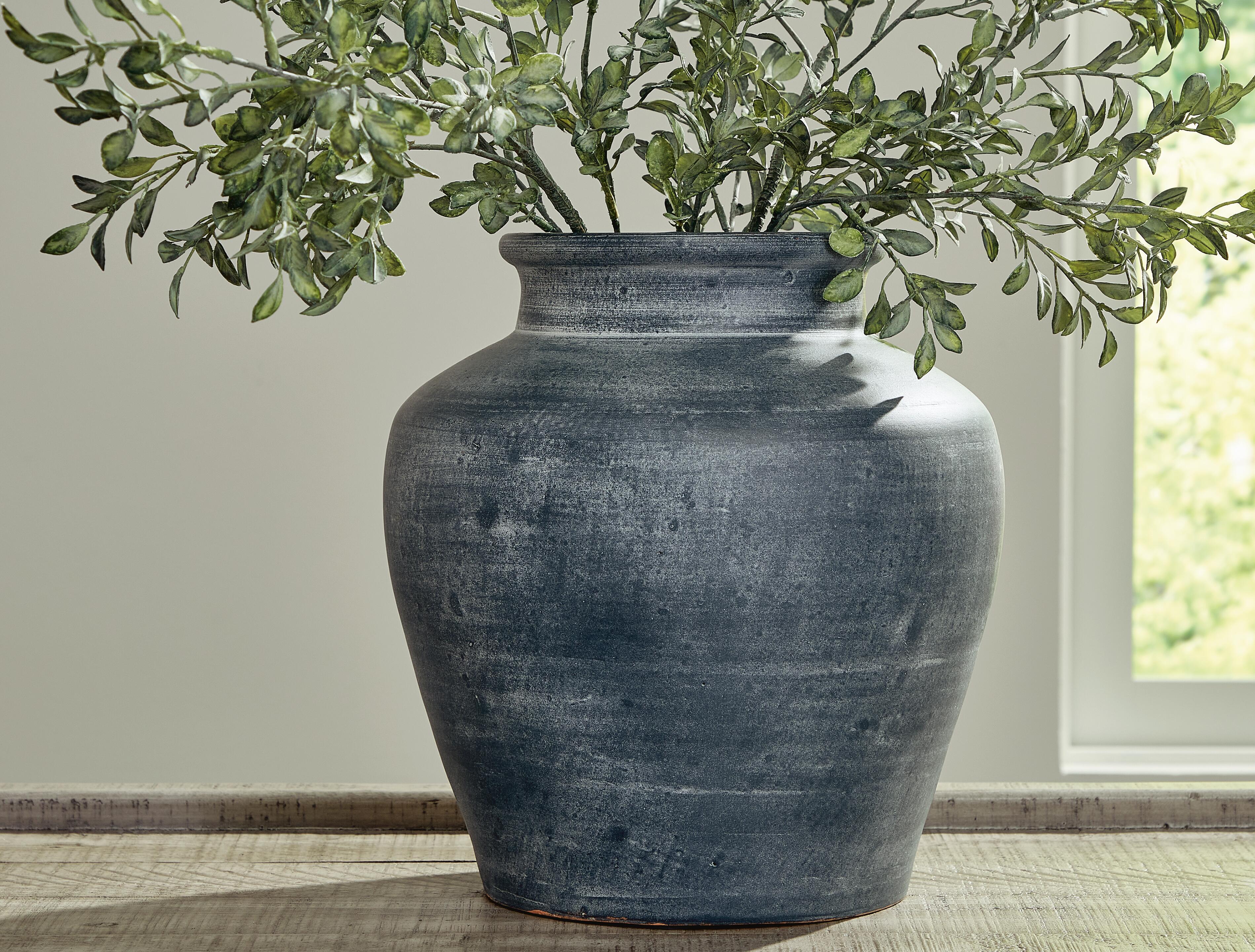 Click here for Meadie Terracotta Large Vase  Distressed Blue prices