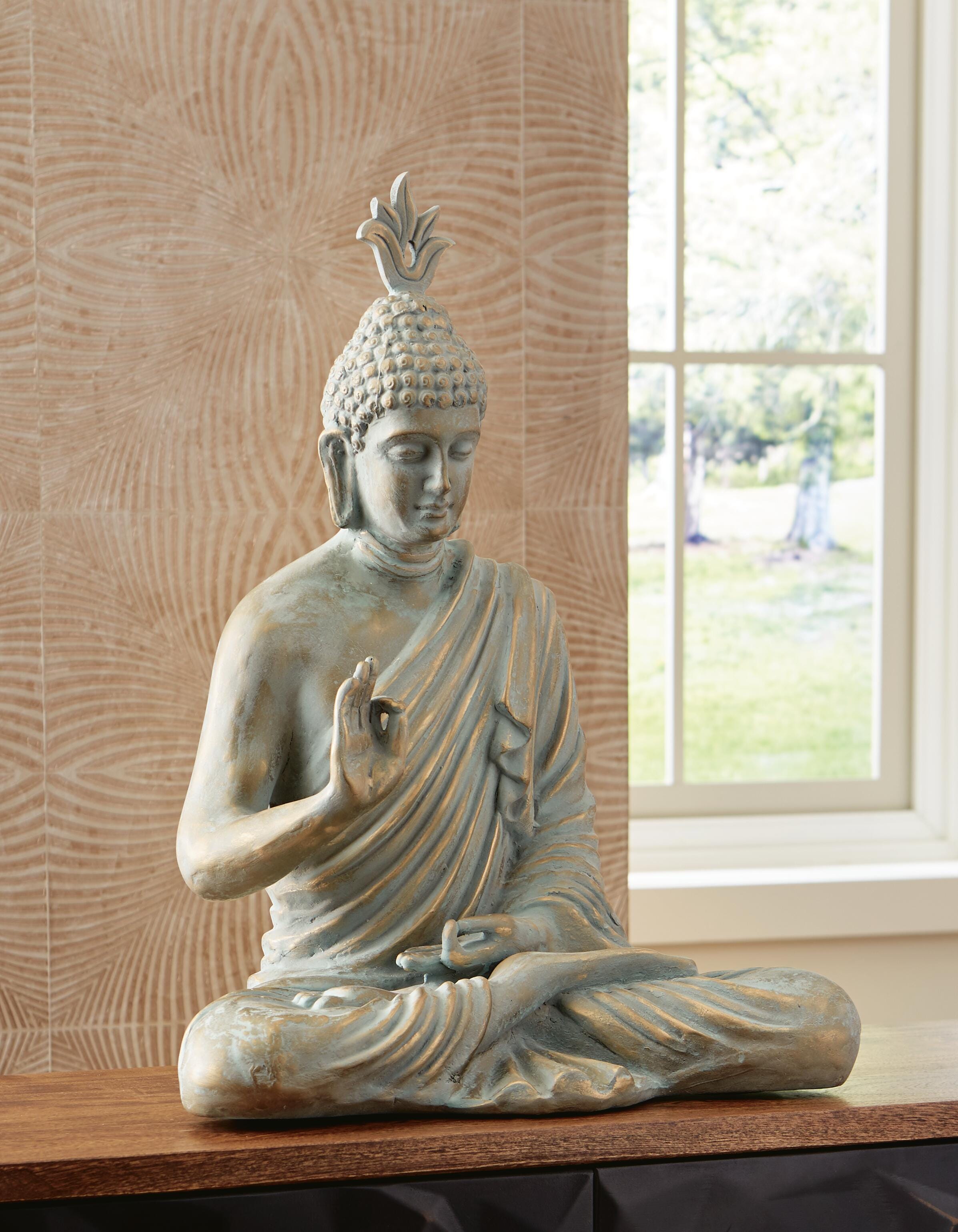 Click here for Hosgrove Buddha Sculpture  Verigris Patina prices