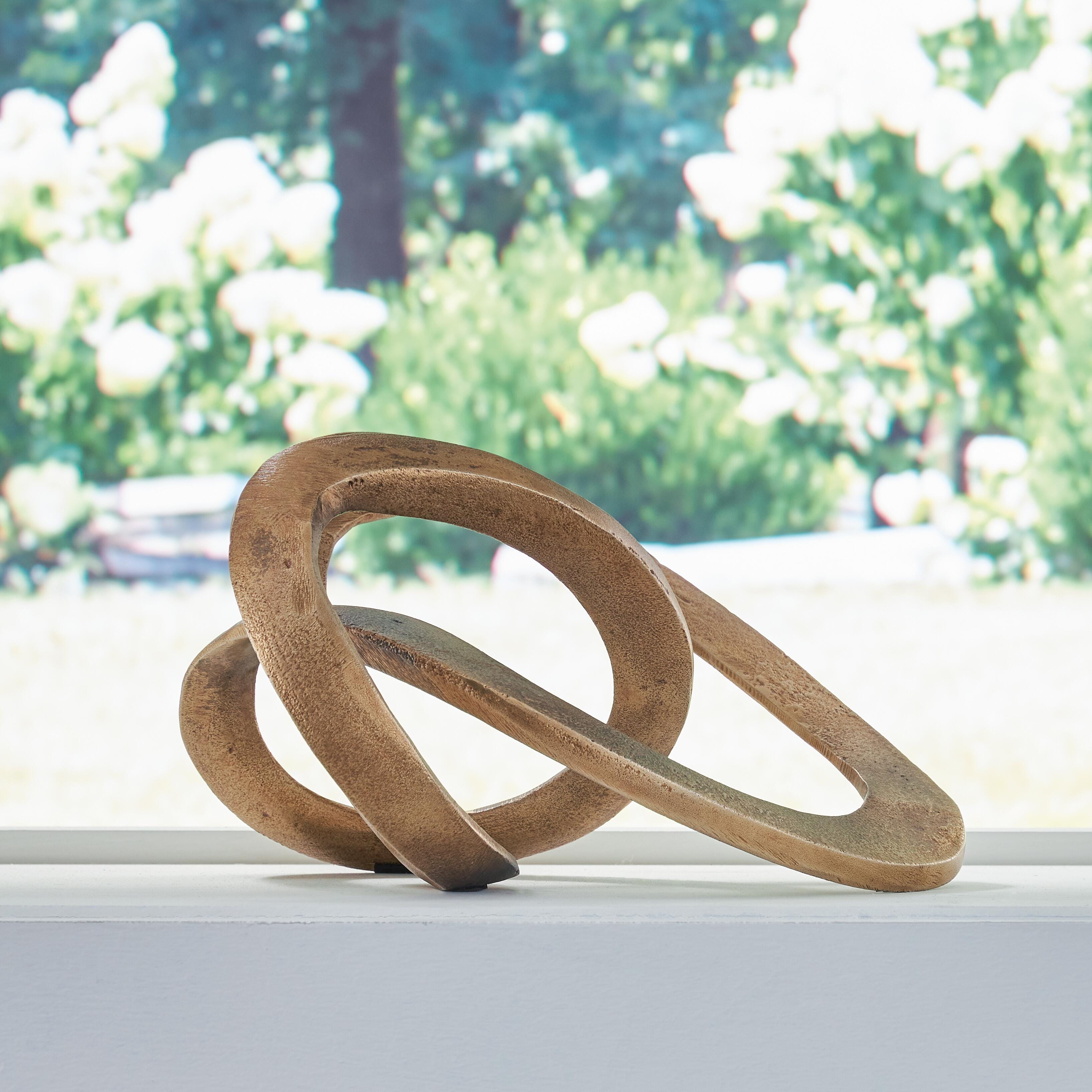 Click here for Dunnruck Aluminium Sculpture   Antique Brass Finis... prices