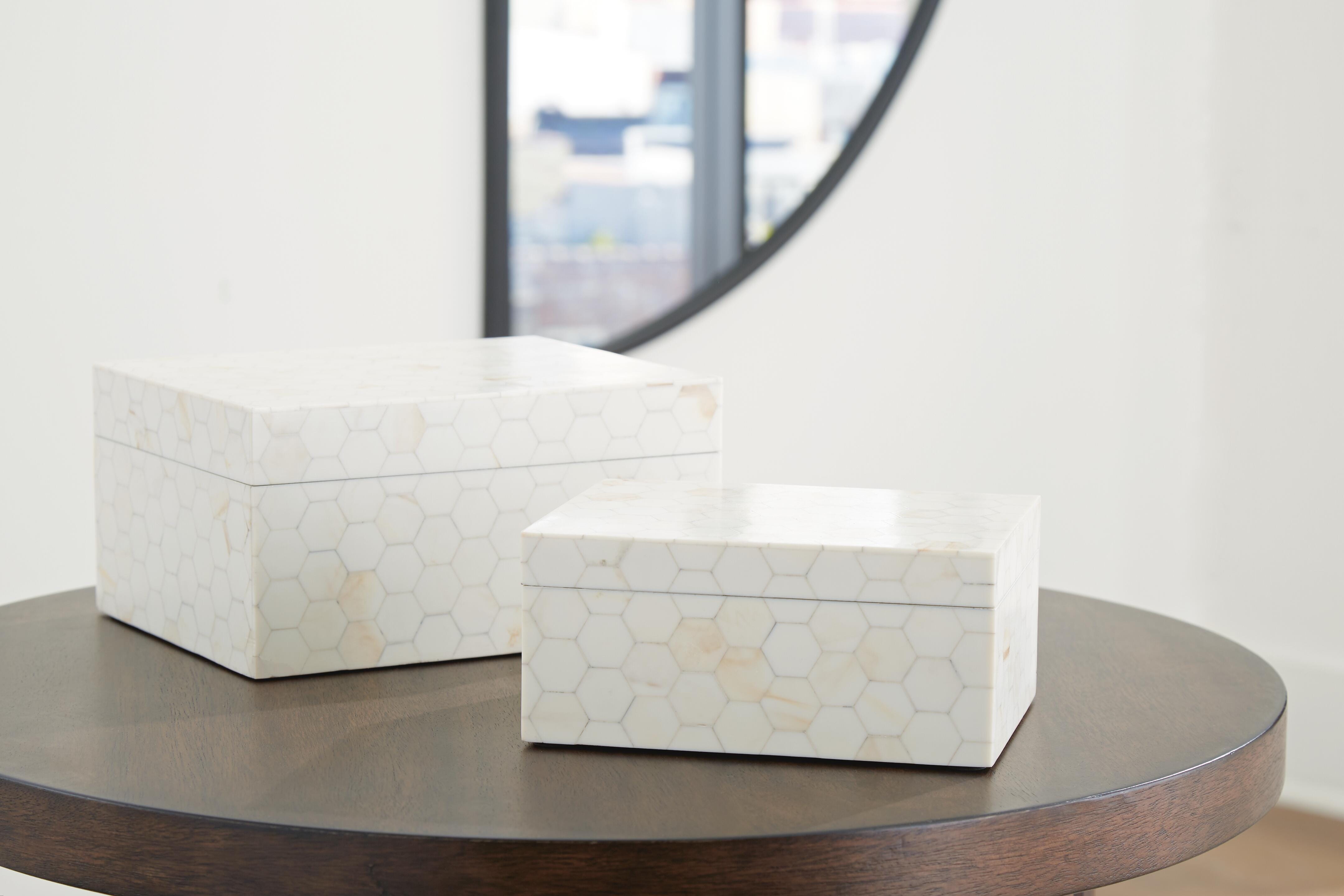 Click here for Aldenburg Box (Set of 2)  Cream prices