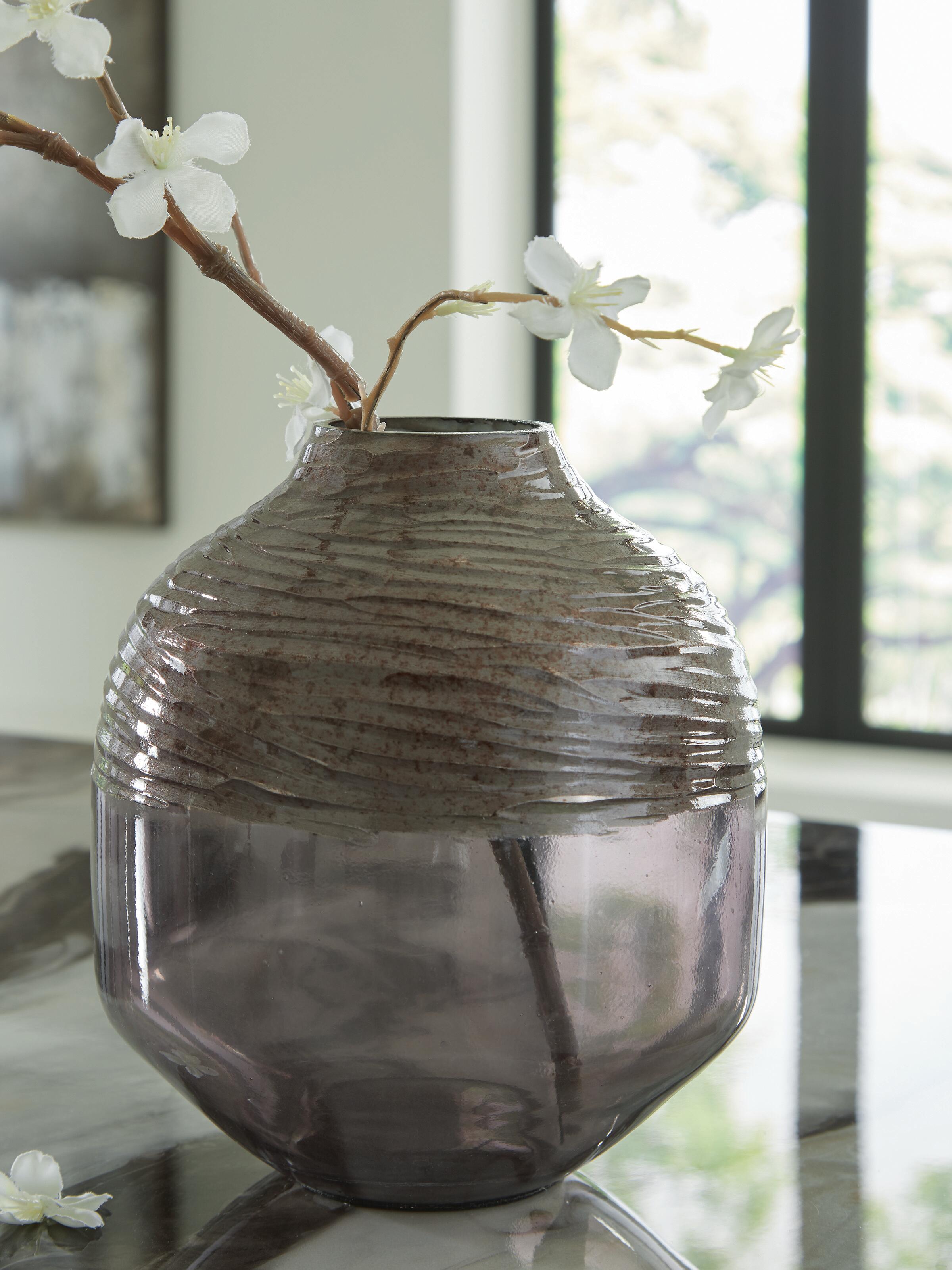 Click here for Harpwick Short Vase  Iridescent Gray prices