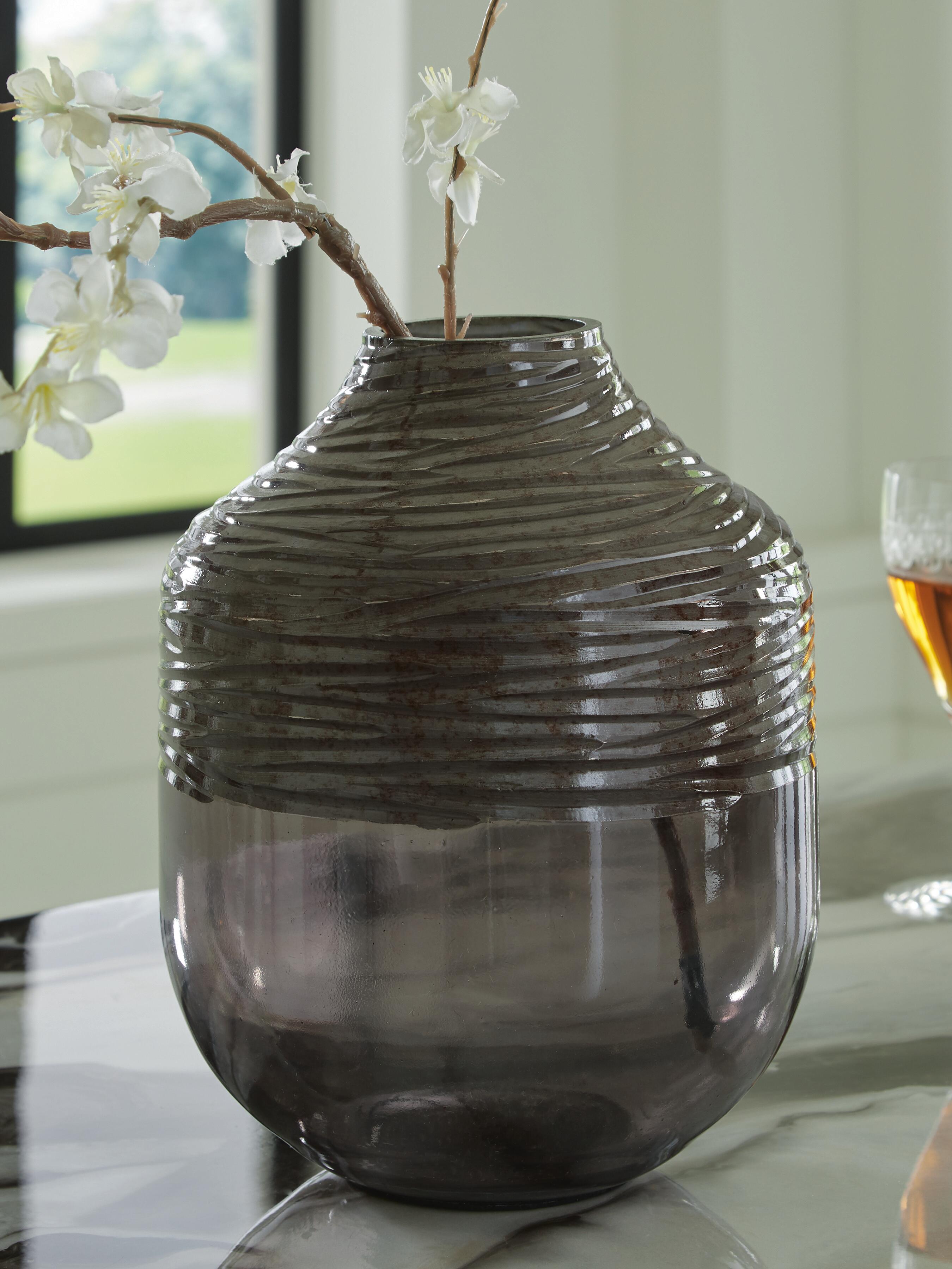 Click here for Harpwick Vase  Iridescent Gray prices