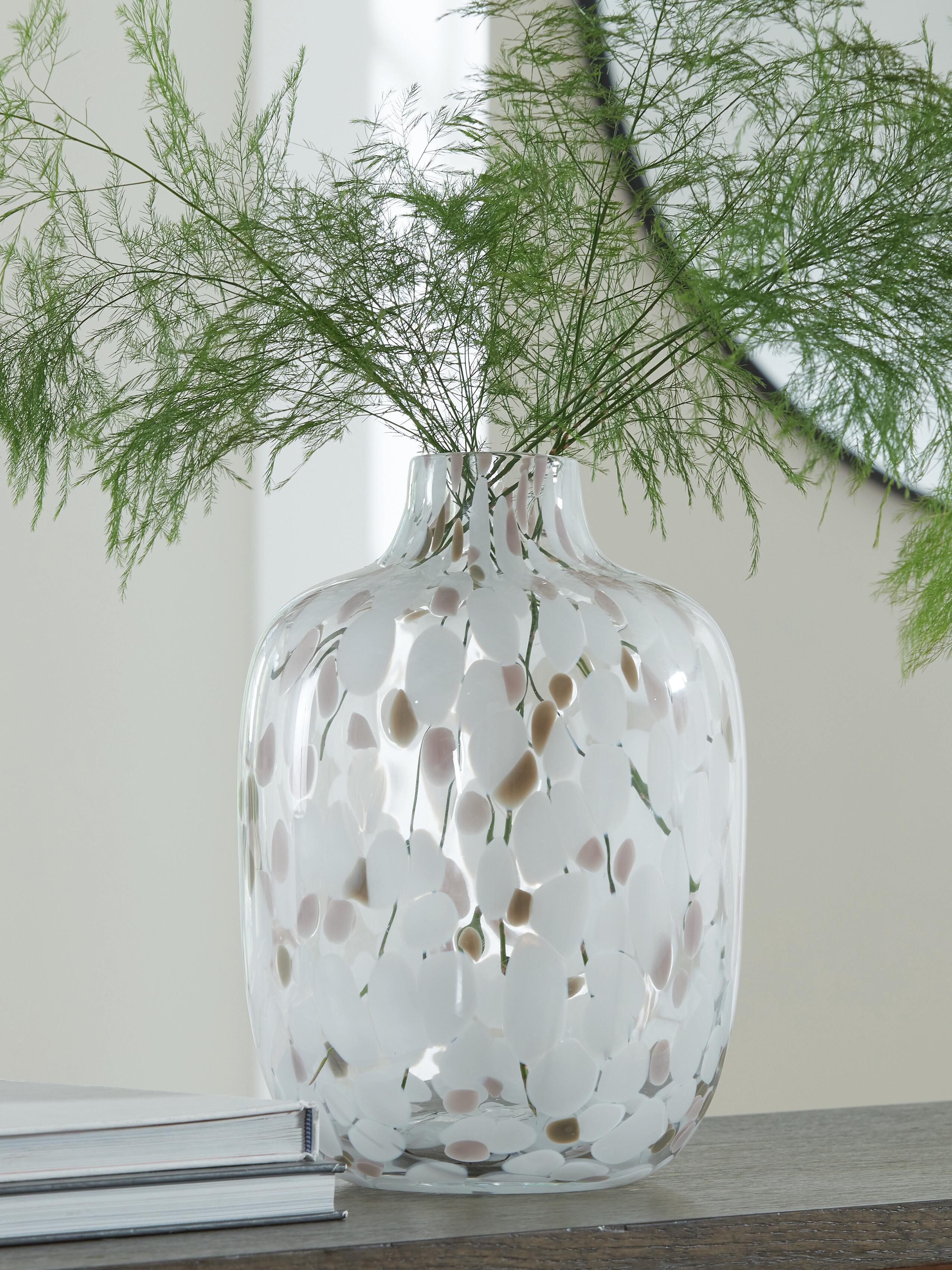 Click here for Keelton Large Vase  White/Taupe/Pink prices