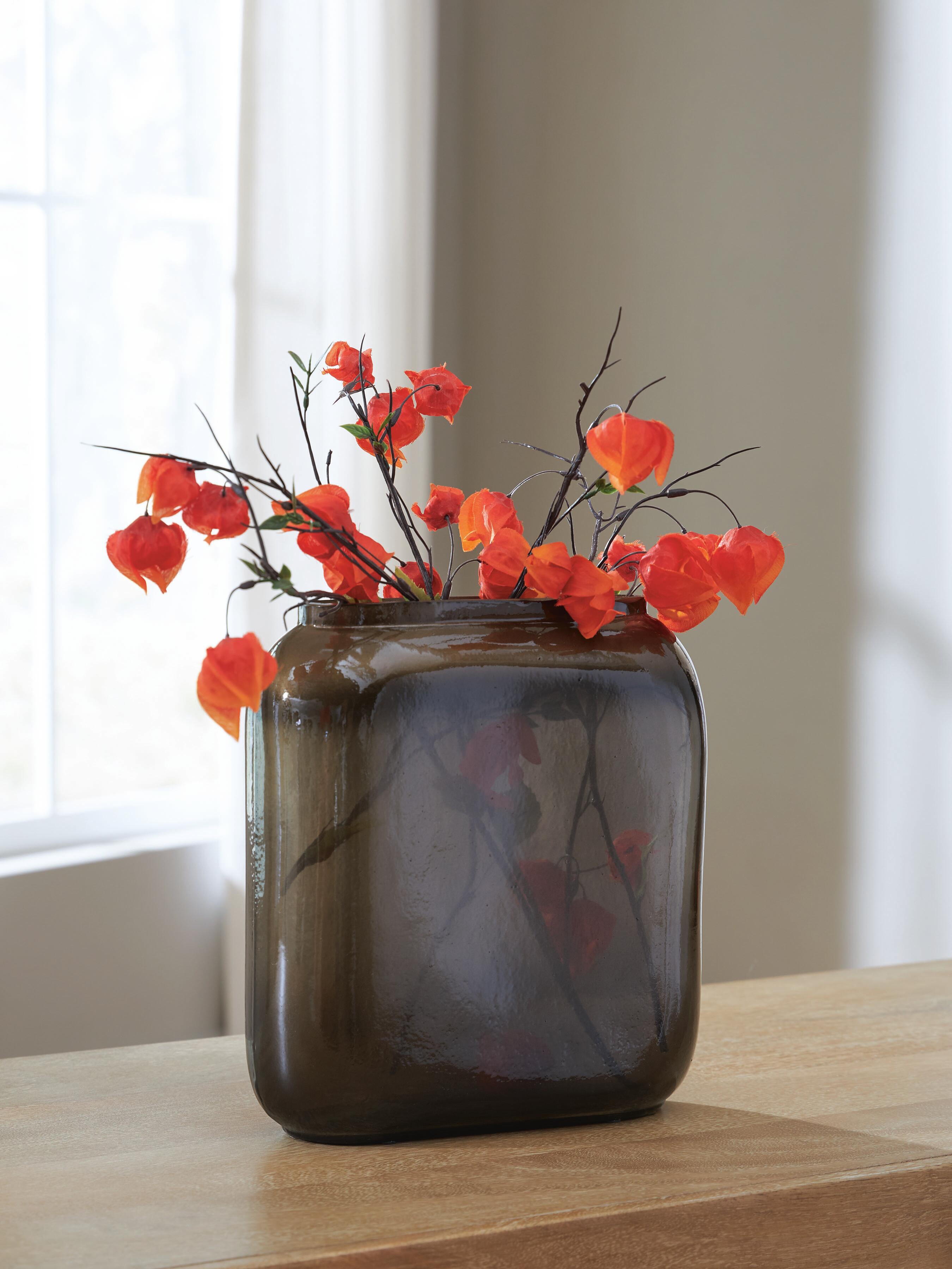 Click here for Sumner Vase  Gray/Gold Finish prices