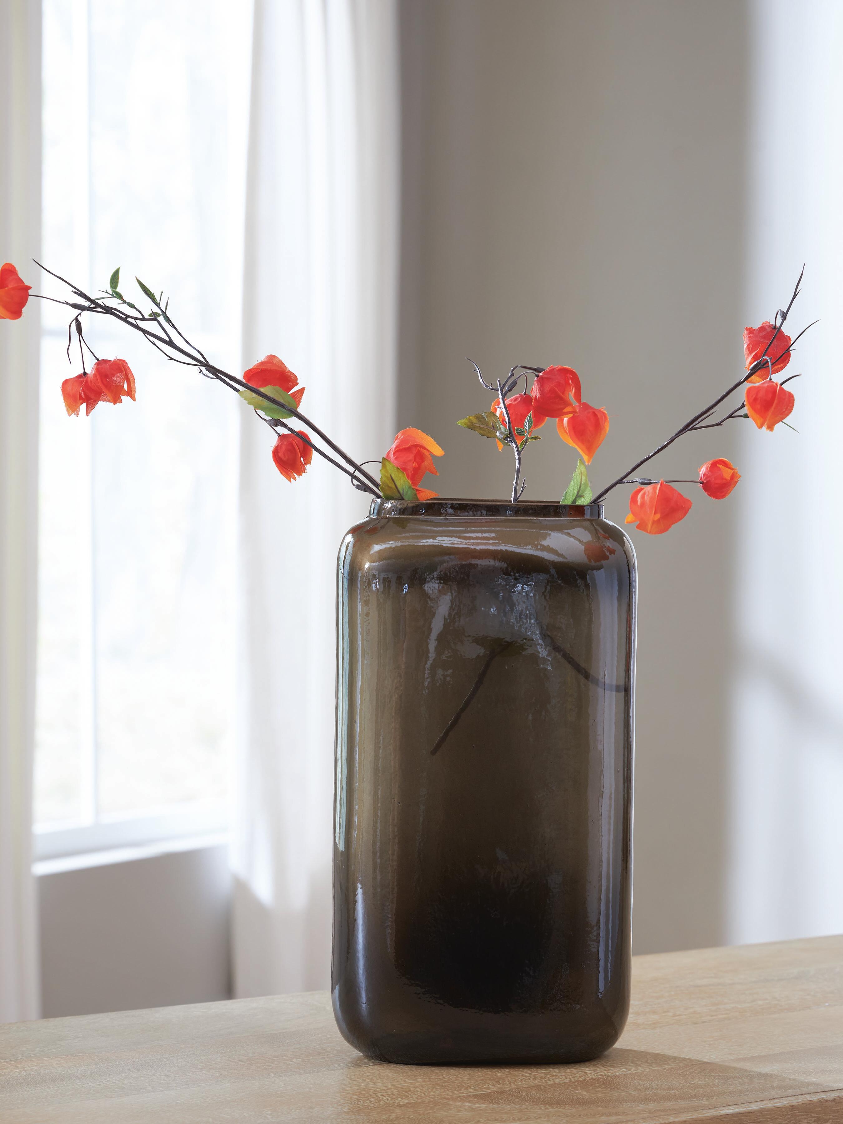 Click here for Sumner Vase  Gray/Gold Finish prices