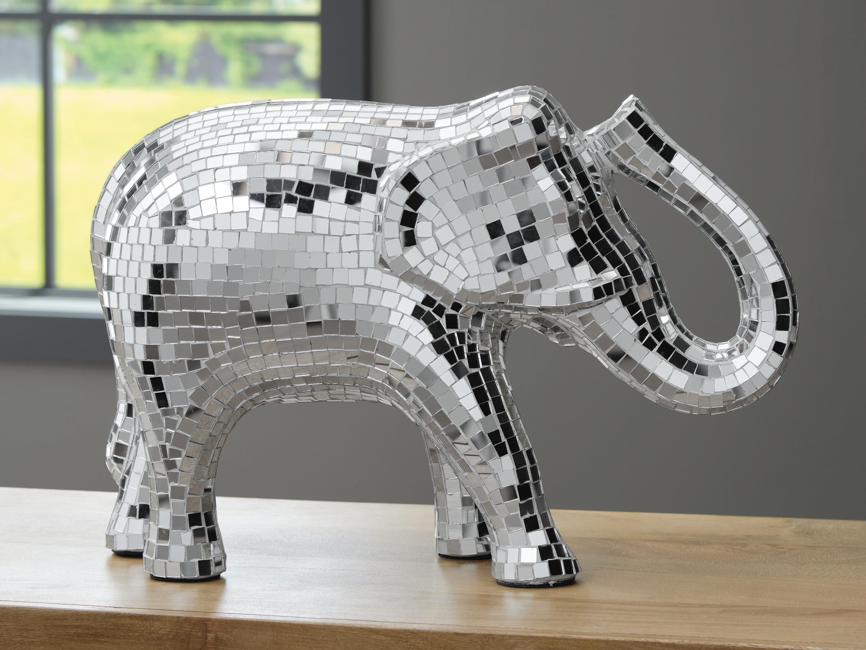Click here for Hallmont Elephant Sculpture   Silver Finish prices