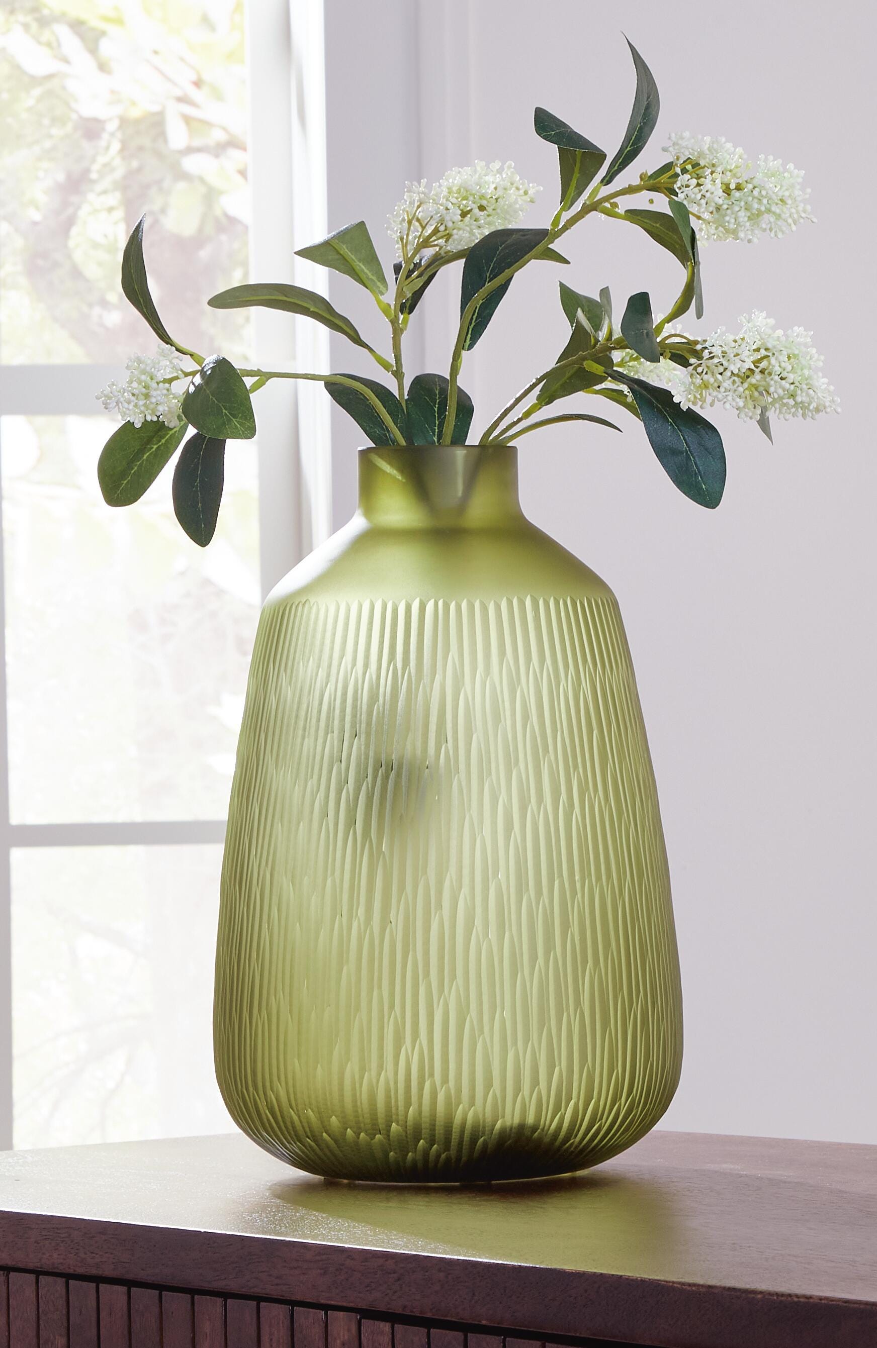 Click here for Scottyard Medium Vase  Olive Green prices