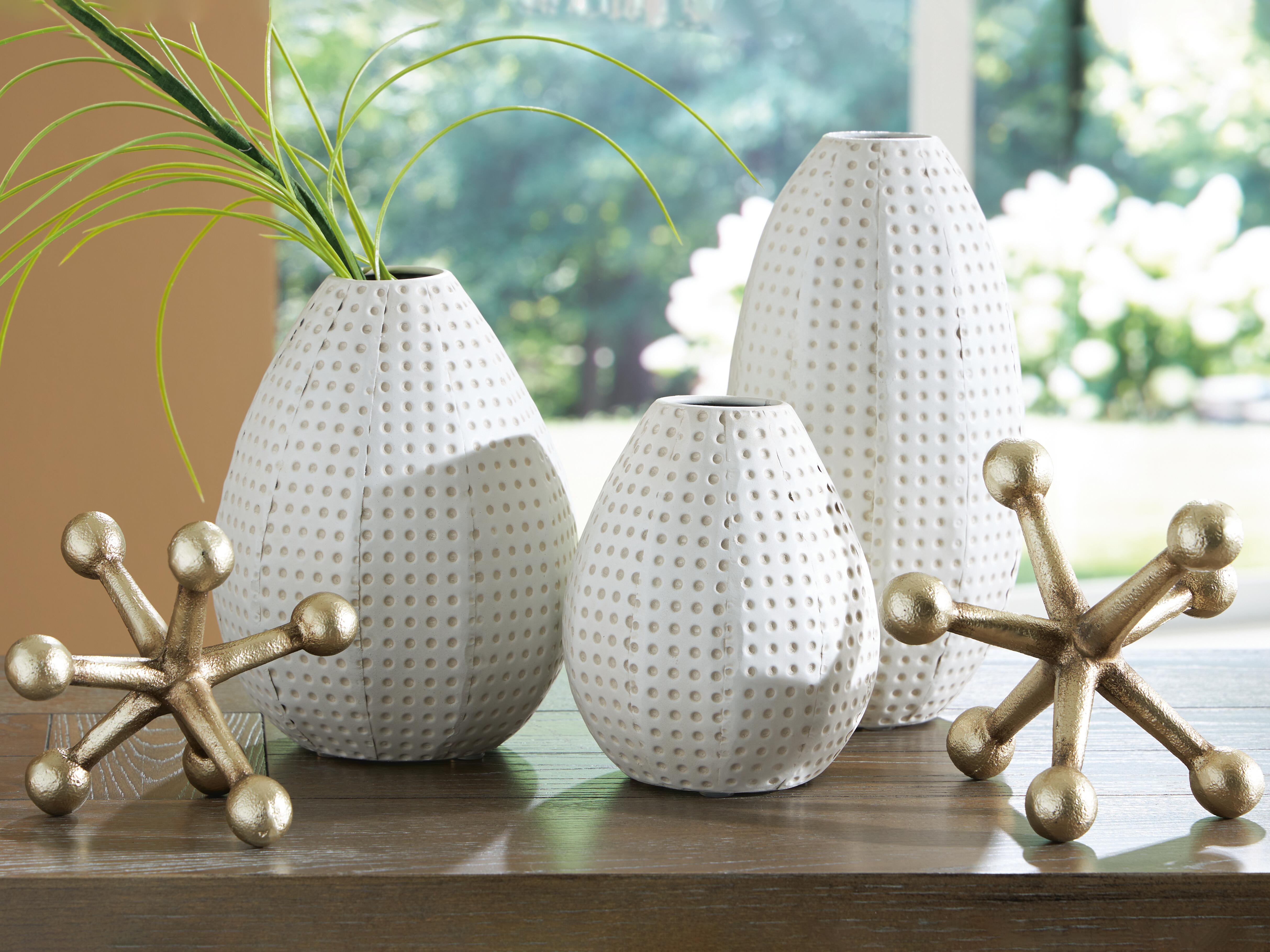 Click here for Azerton Metal Accessory Set (Set of 5)  White/Gold... prices