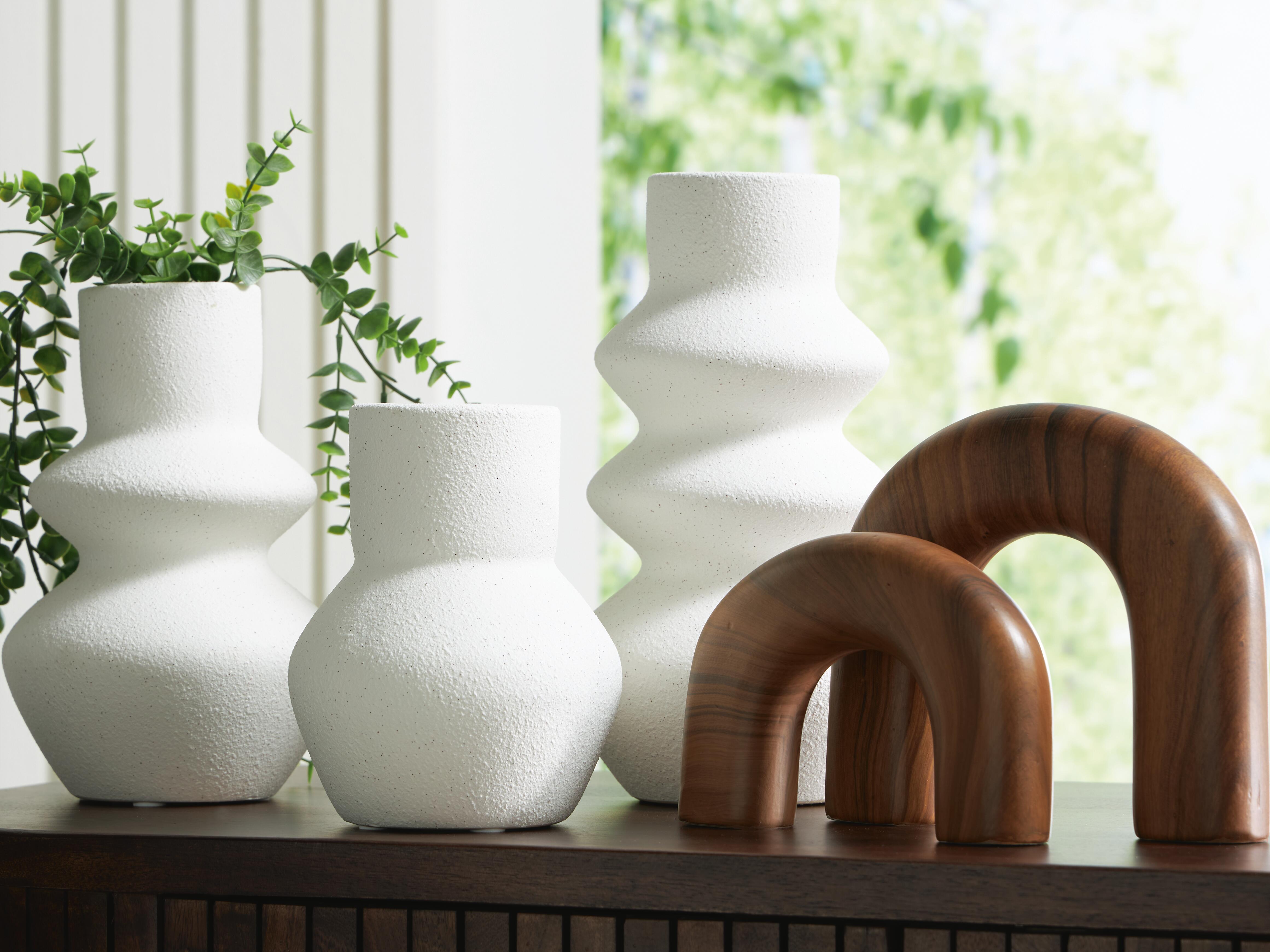 Click here for Carterworth Accessory Set (Set of 5)  White/Brown prices