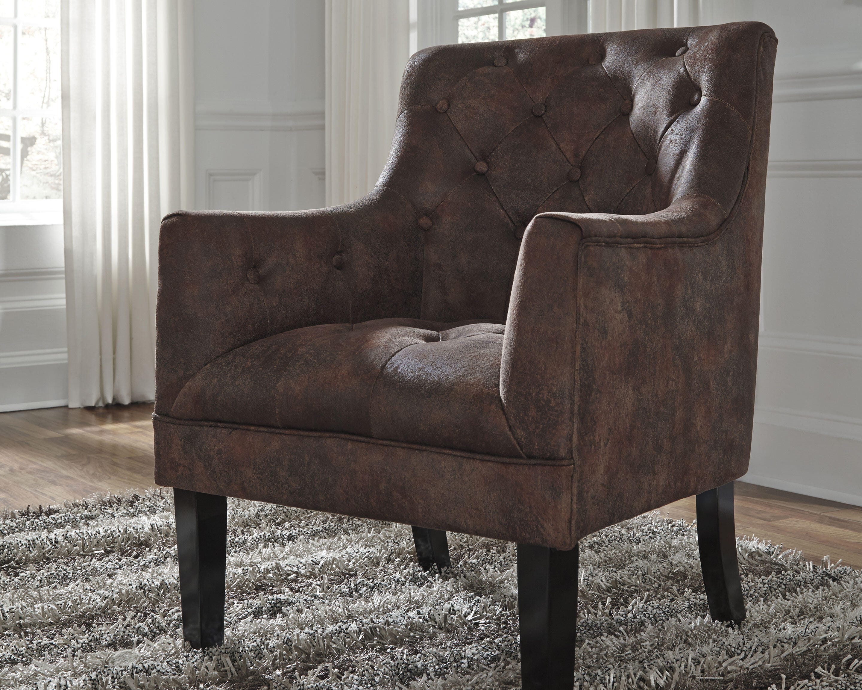 Click here for Drakelle Accent Chair  Mahogany prices