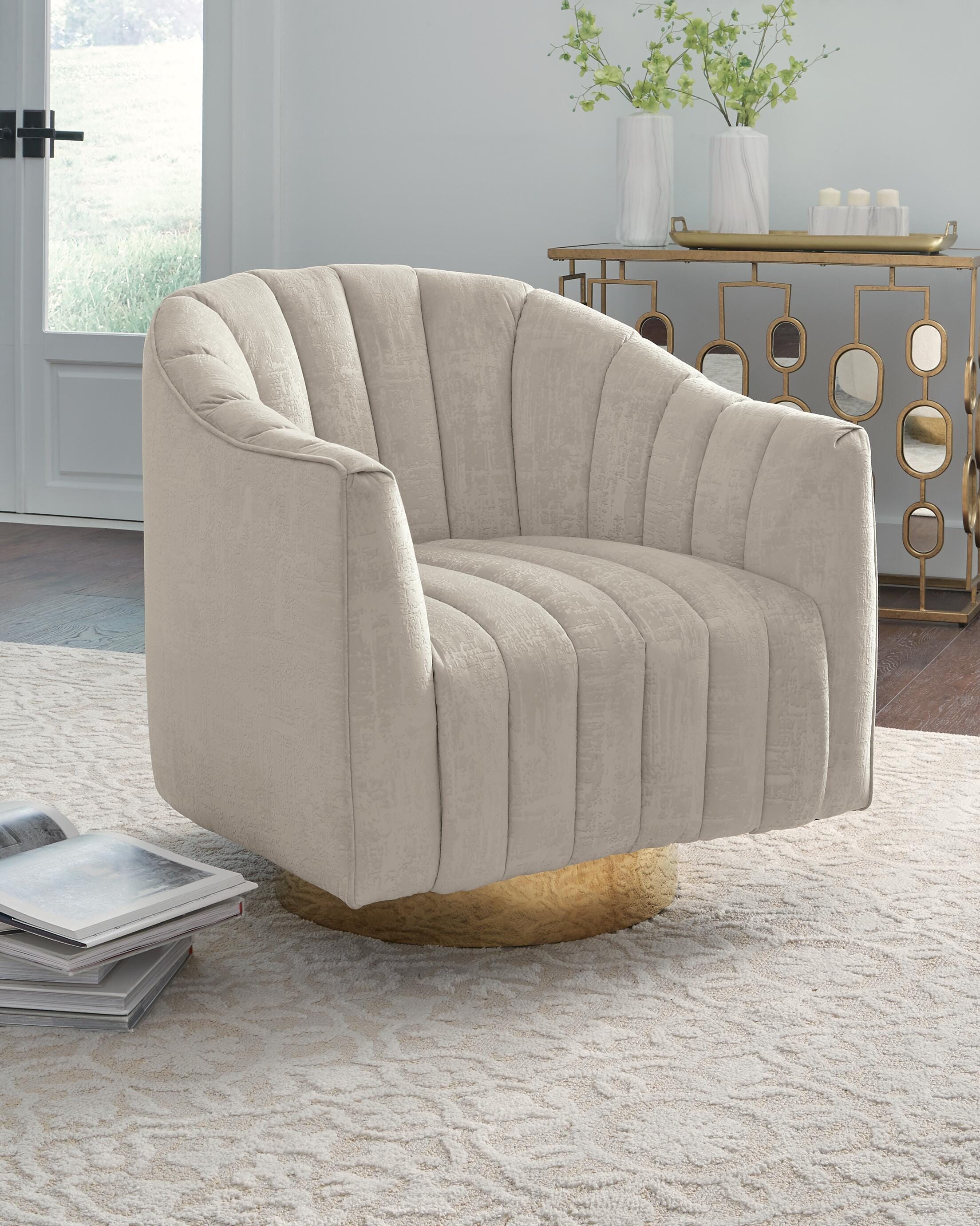 Click here for Penzlin Swivel Accent Chair  Pearl prices