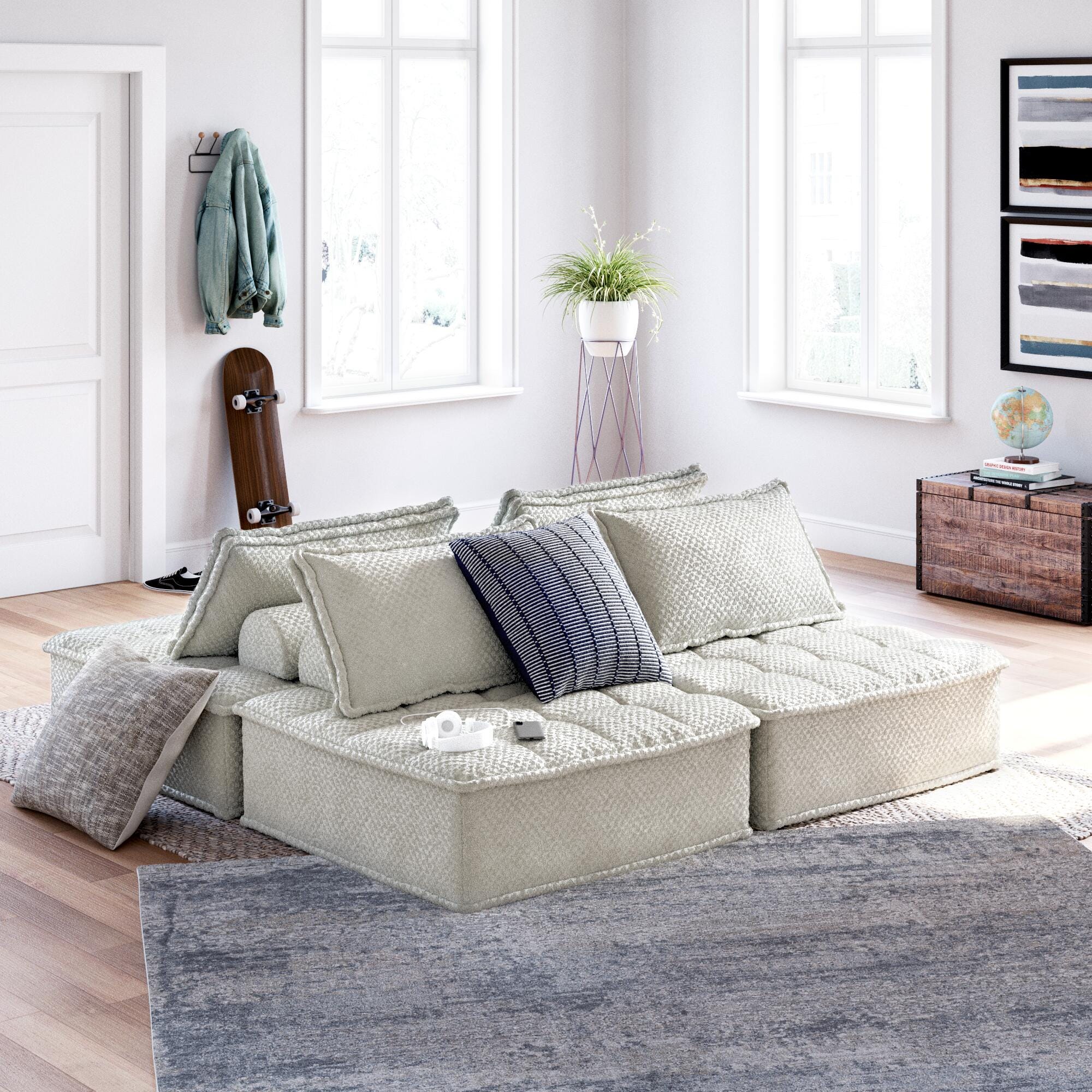 Click here for Bales 4-Piece Modular Seating  Taupe prices