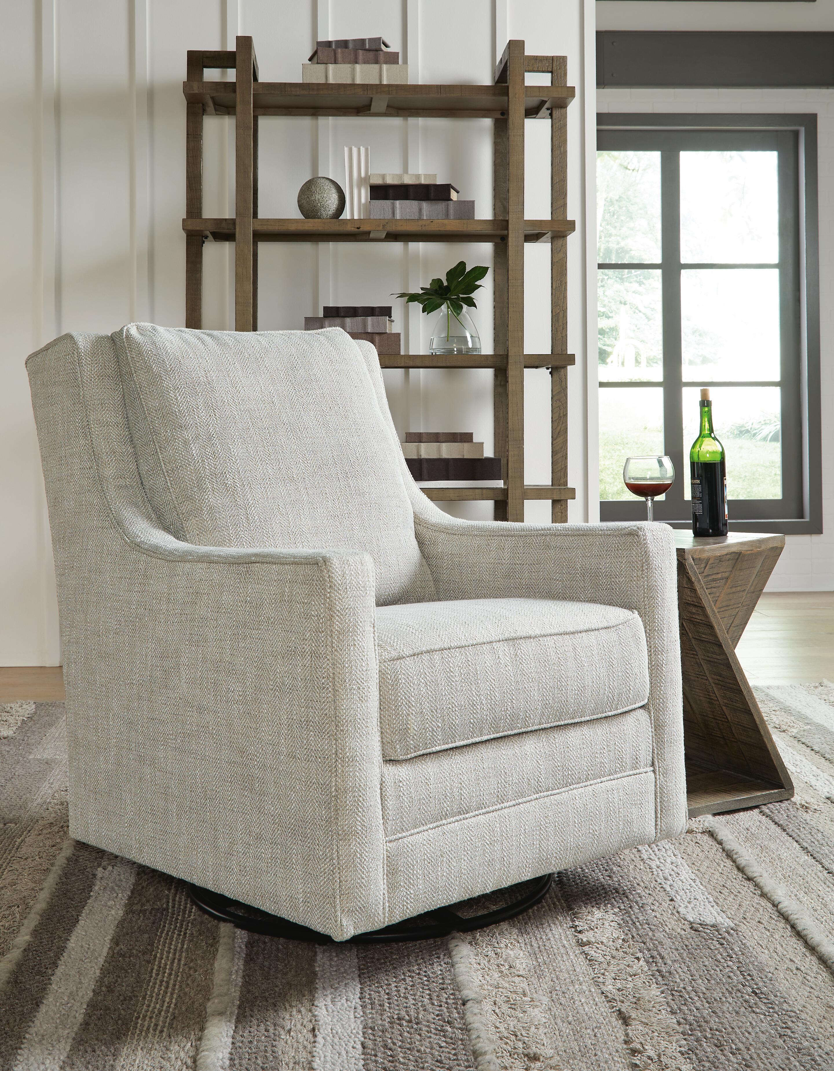Click here for Kambria Swivel Glider Accent Chair  Fog prices