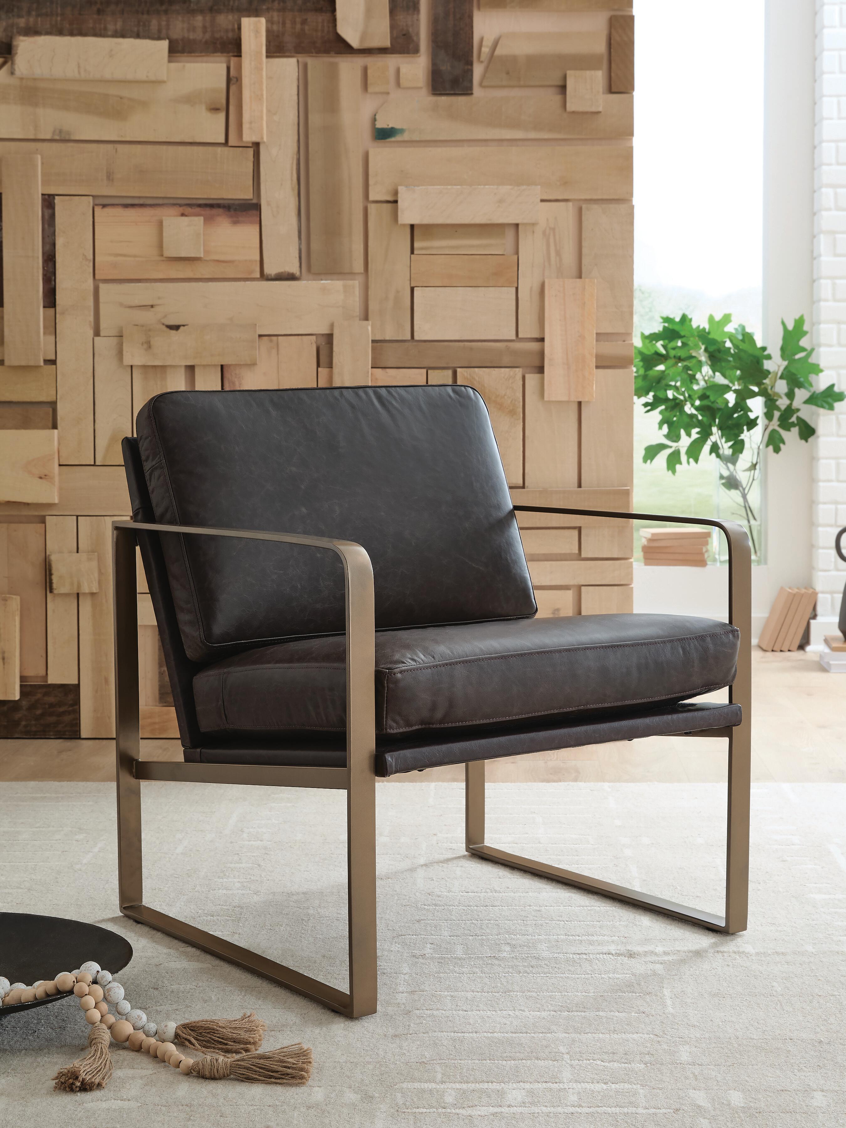 Click here for Bradett Accent Chair  Dark Brown/Gold Finish prices