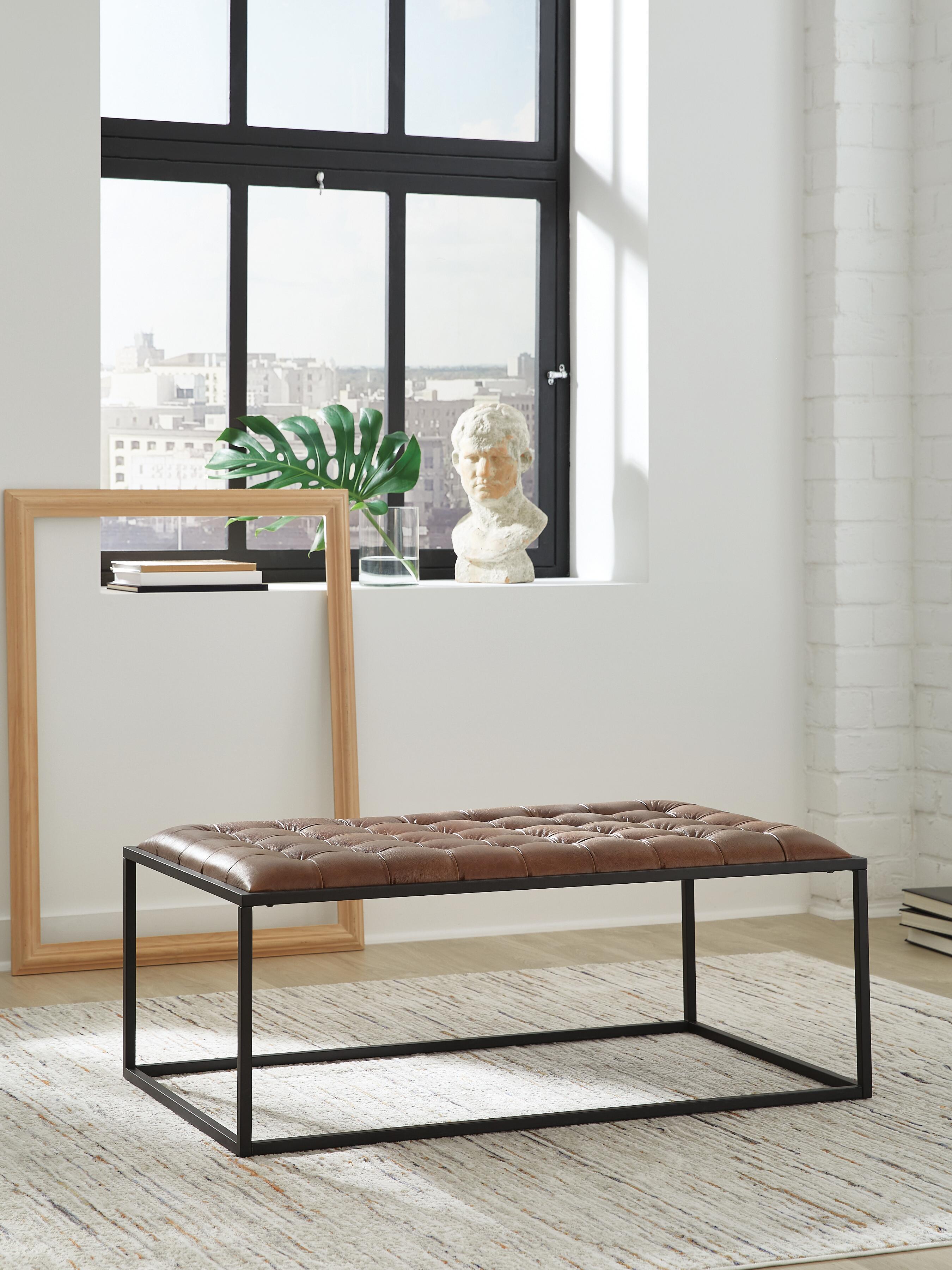 Click here for Junsor Coffee Table Ottoman  Brown/Black prices