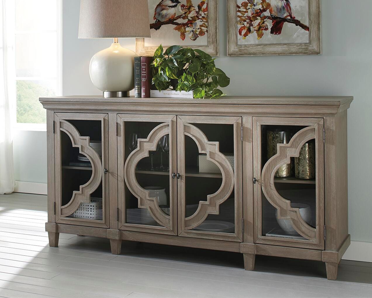 Click here for Fossil Ridge Accent Cabinet with Quatrefoil Patter... prices